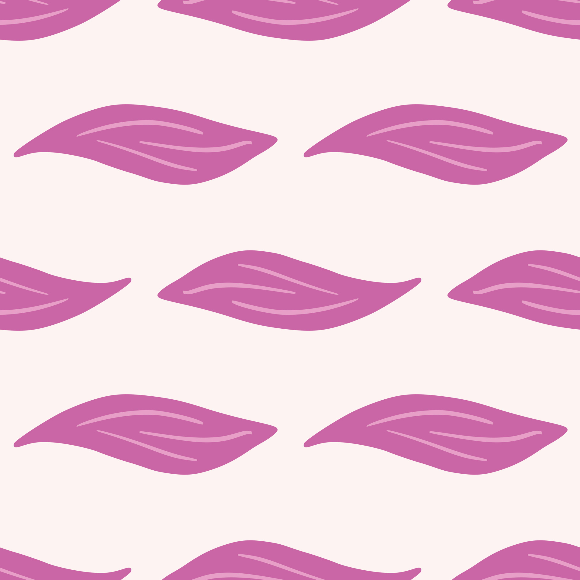 Pastel seamless pattern with pink leaves silhouettes ornament. Light ...