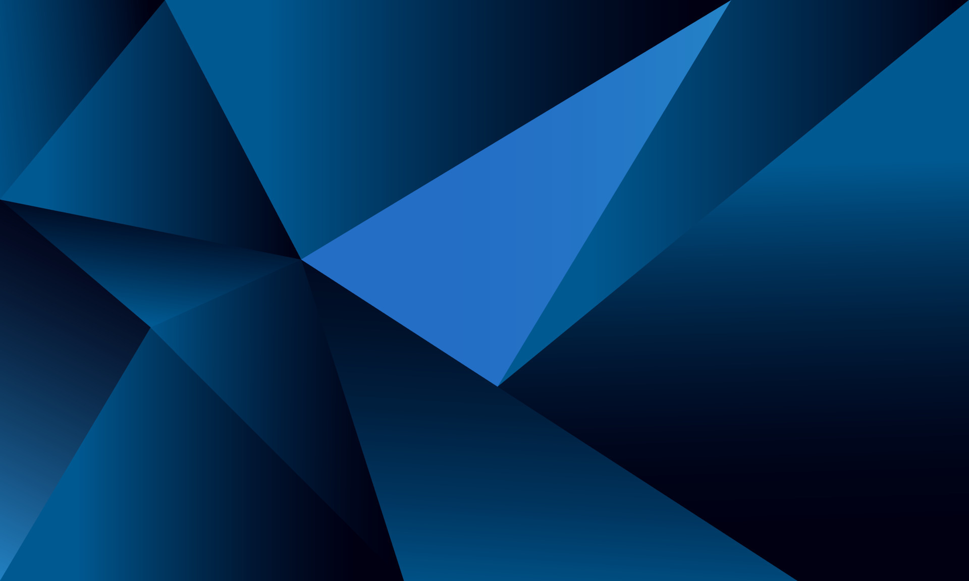 Abstract blue polygon triangles shape pattern background with lighting ...