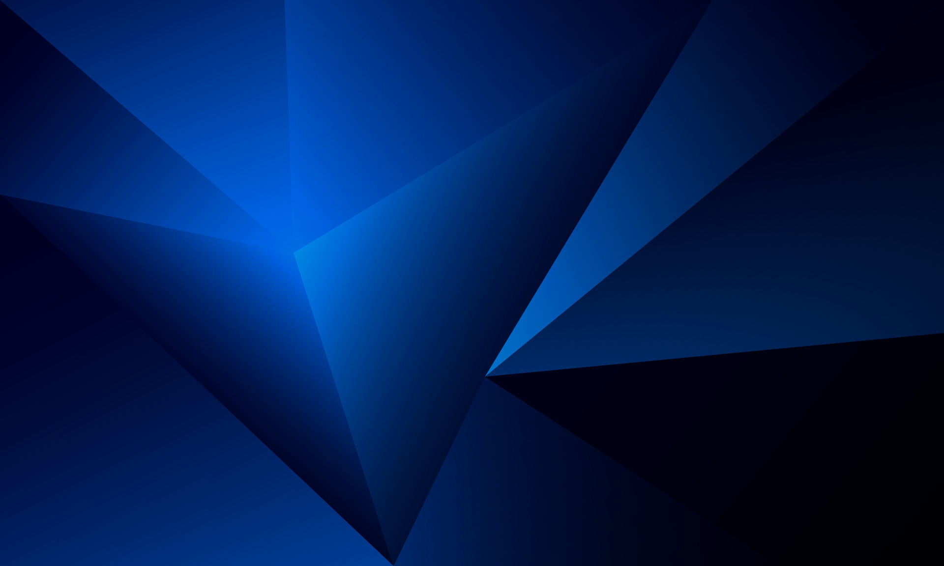 Abstract blue polygon triangles shape pattern background with lighting ...