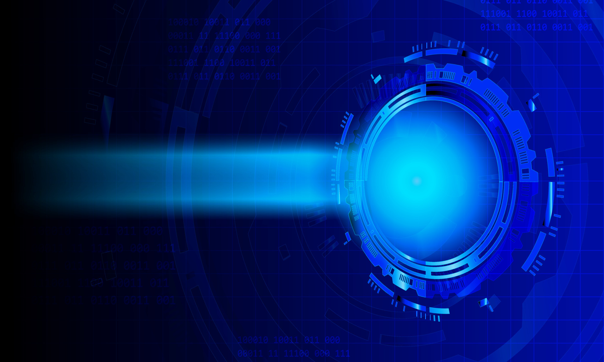 Technology Background Blue And Red Neon Effect Circuit Board Concept Hi Tech Digital