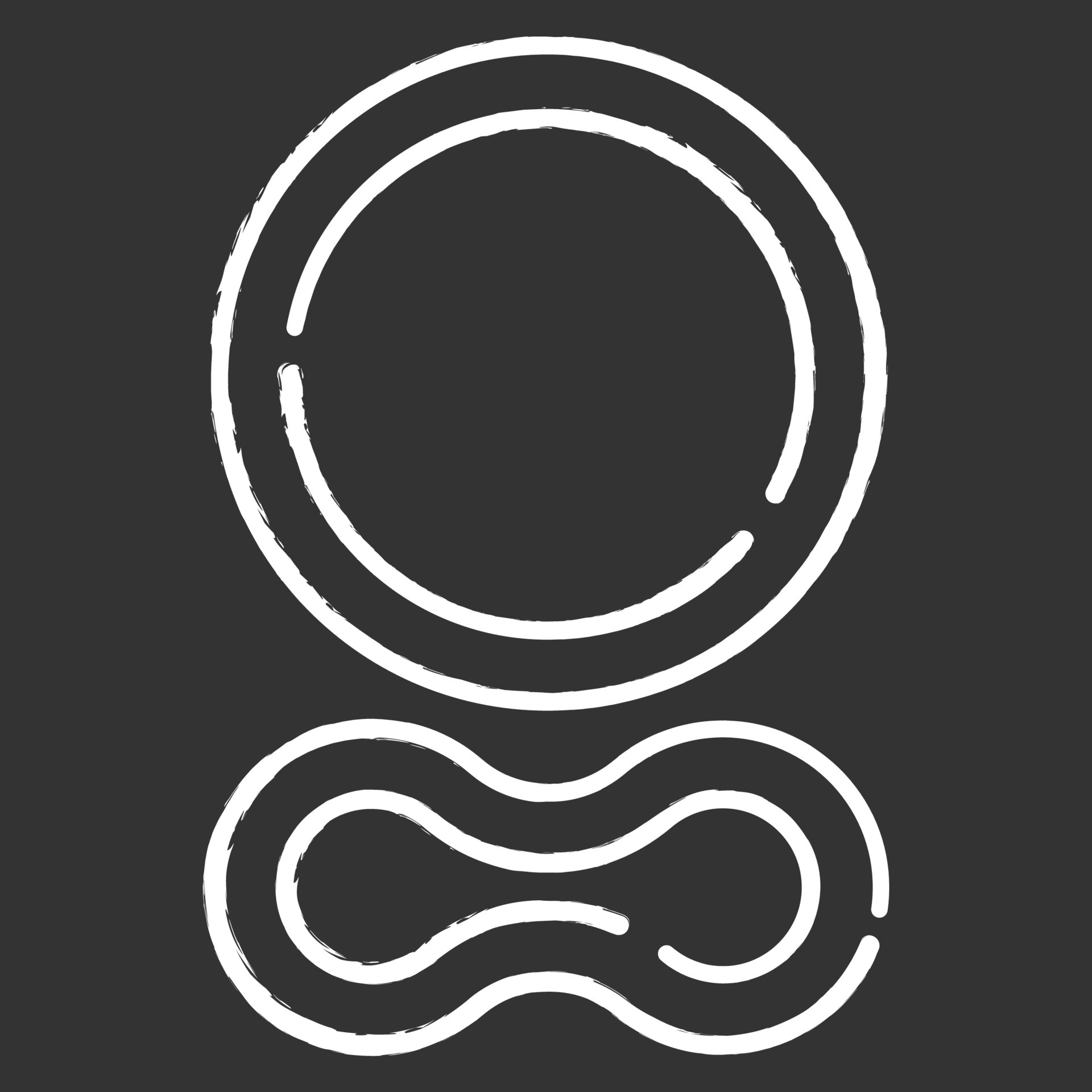 Contraceptive Ring Chalk Icon Female Preservative Option Vaginal