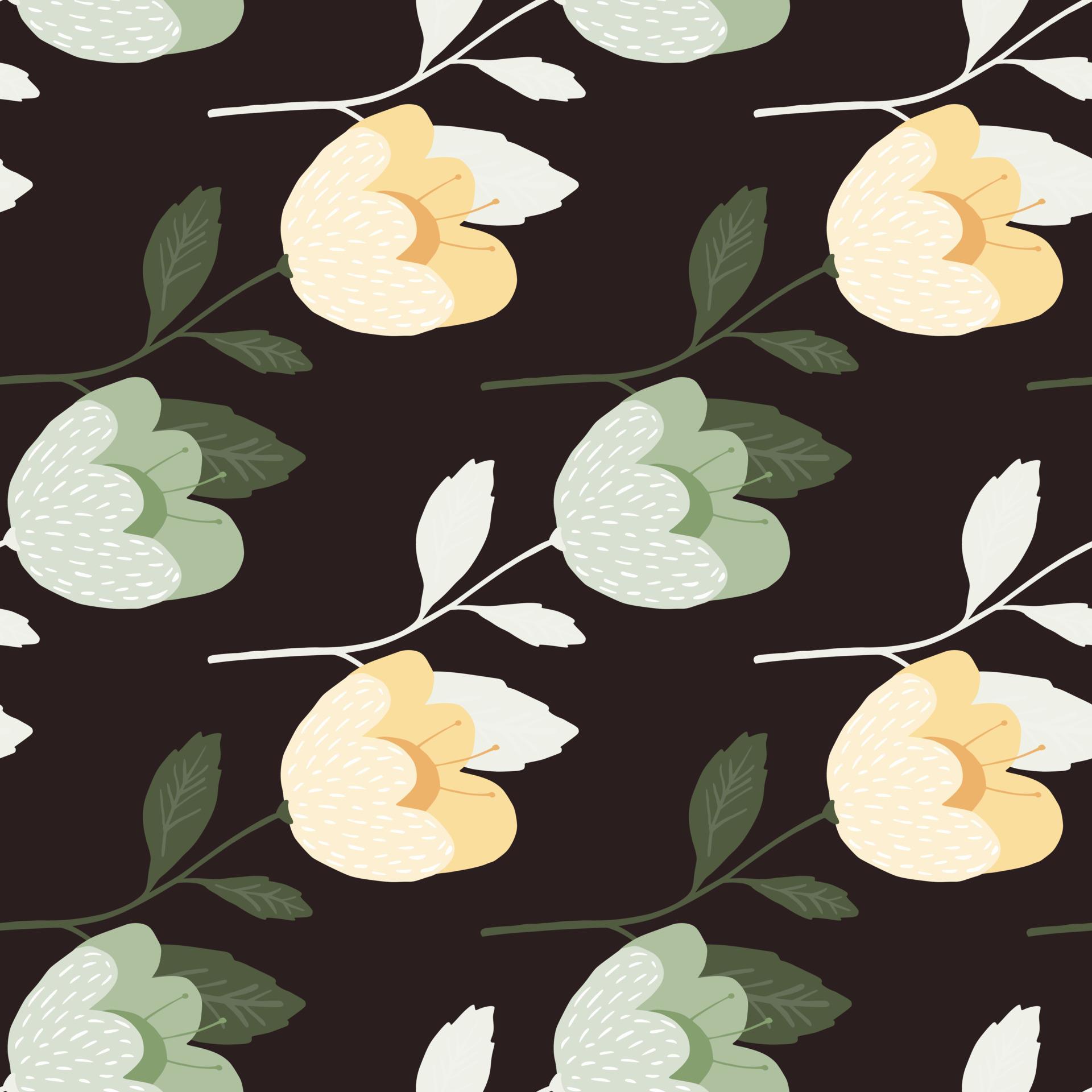 Spring blooming flowers seamless pattern. Floral wallpaper. 5609486 ...