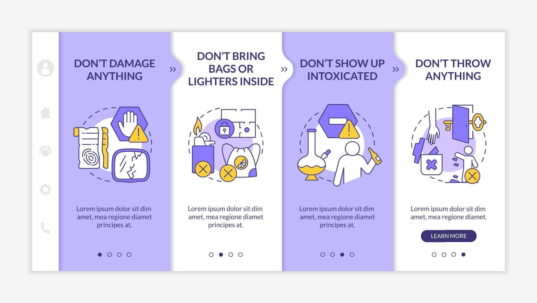 Escape Room Regulations Purple And White Onboarding Template Property