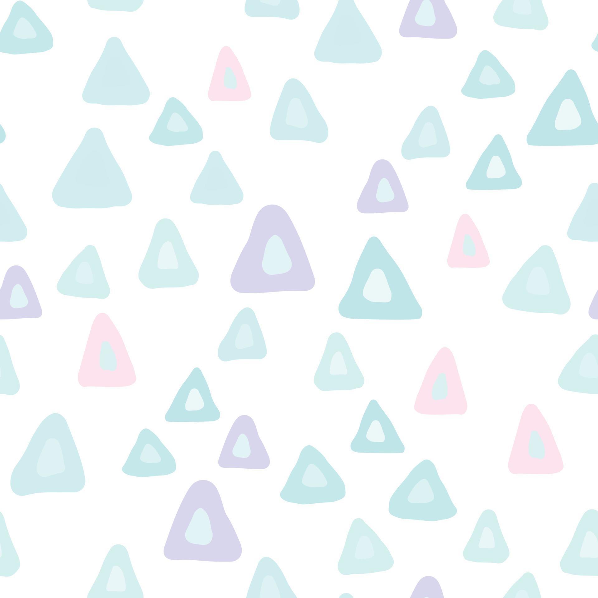 Hand drawn modern triangle seamless pattern on white background ...