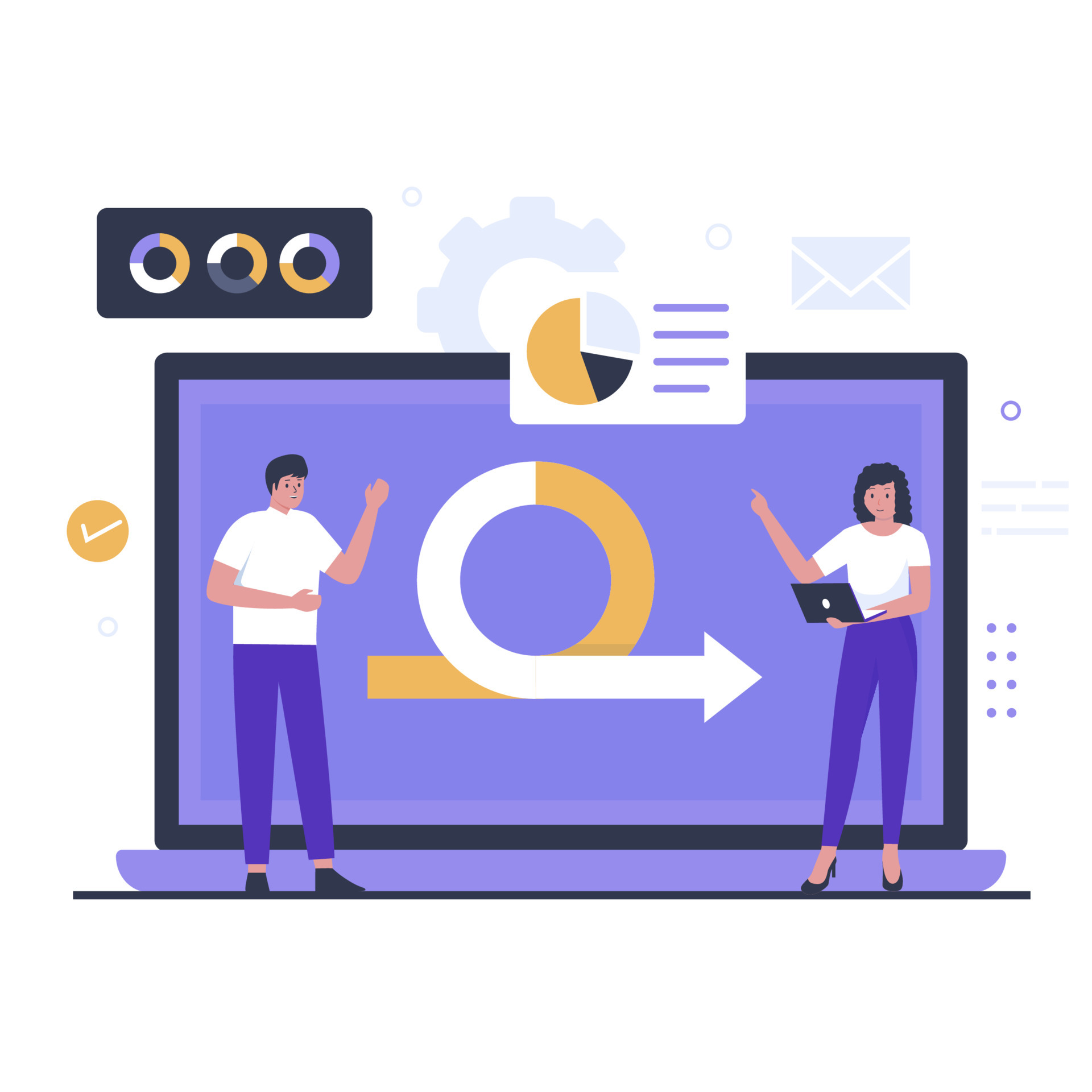 Agile project management illustration design concept 5637848 Vector Art ...