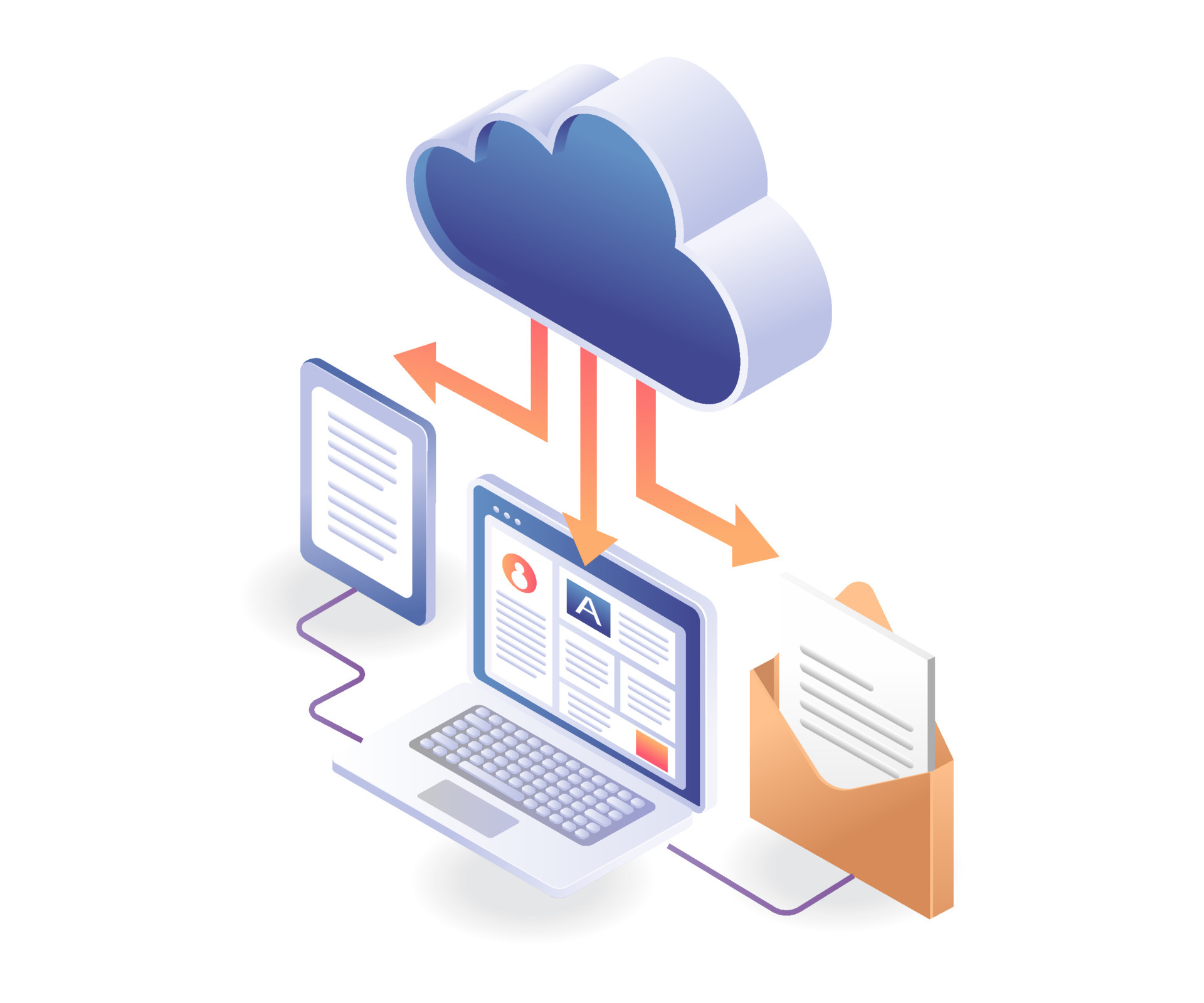 Data Cloud Server Computer Network Email 5647910 Vector Art At Vecteezy