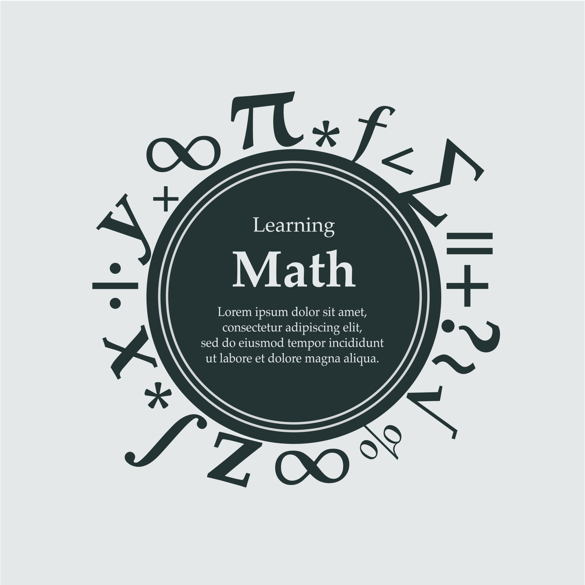 Learning Math Round Banner 5653355 Vector Art At Vecteezy Learning Math Round Banner 5653355 Vector Art At Vecteezy