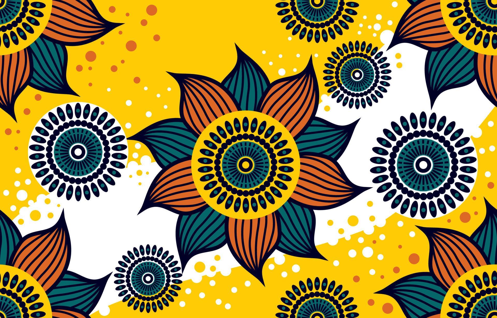 Ethnic abstract fabric. Seamless pattern in tribal, African wax print ...