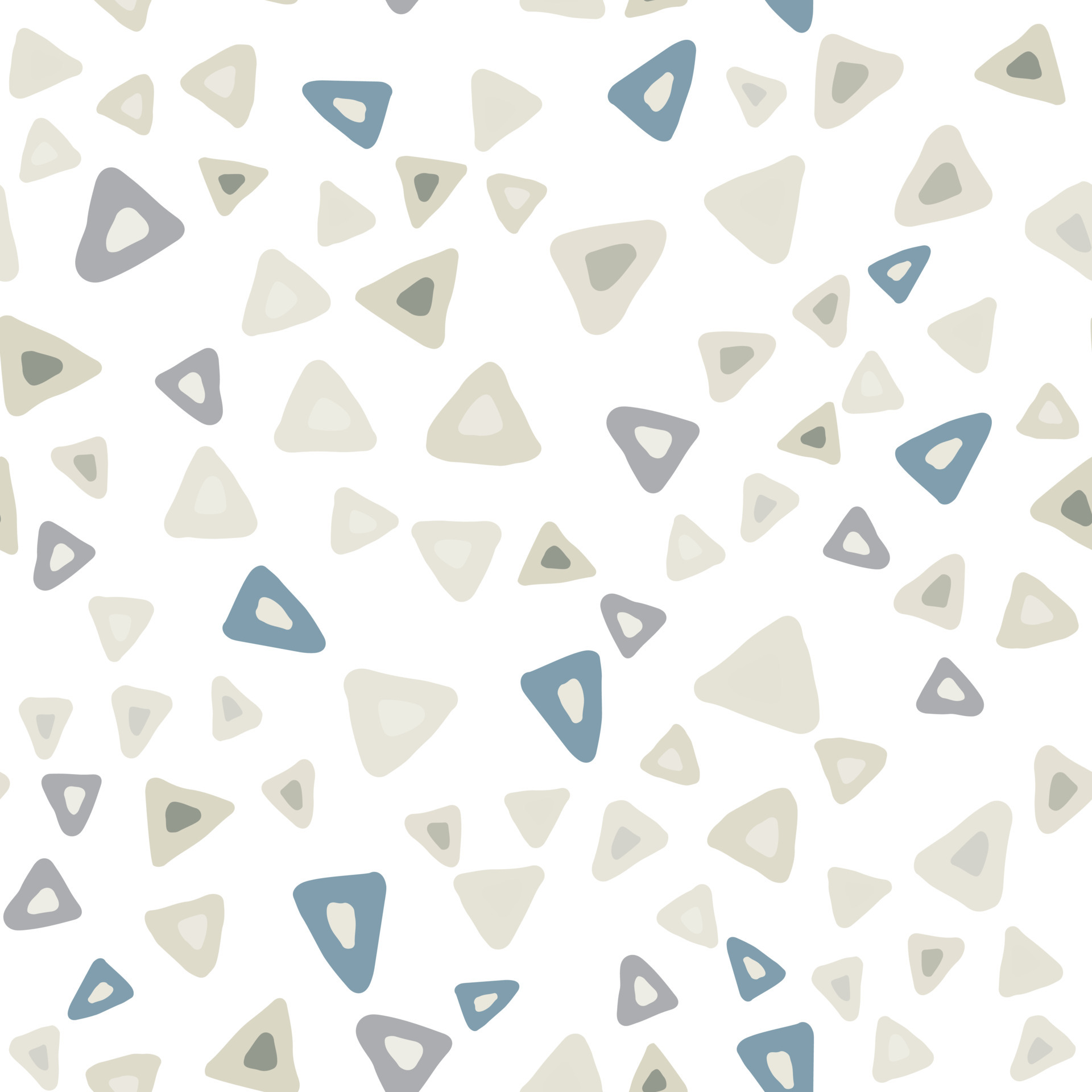 Hand drawn simple triangle seamless pattern on white background ...