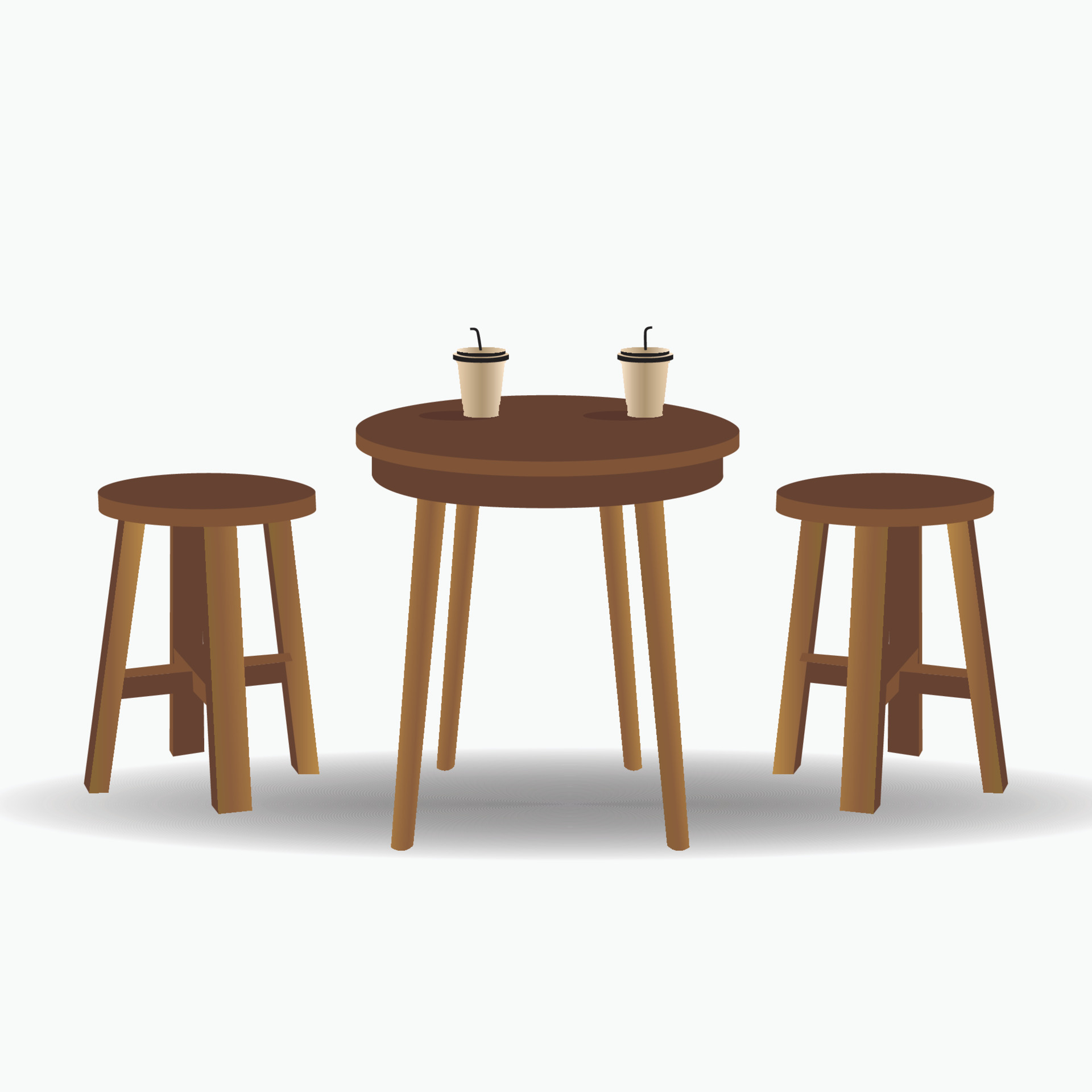 Illustration Of Classic Wooden Chairs And Table Usually Used For illustration-of-classic-wooden-chairs-and-table-usually-used-for