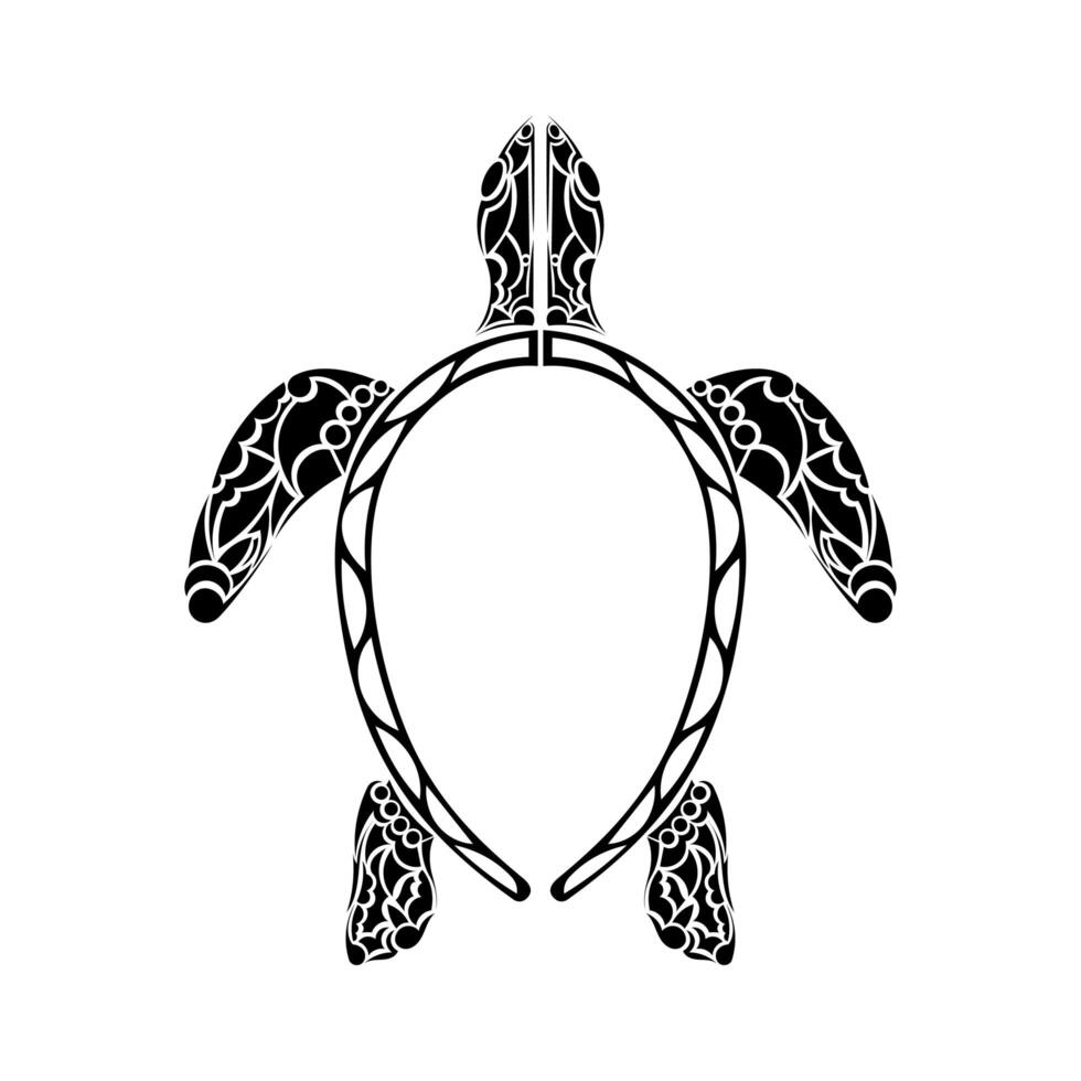 Maori Tribal Turtle Tattoo