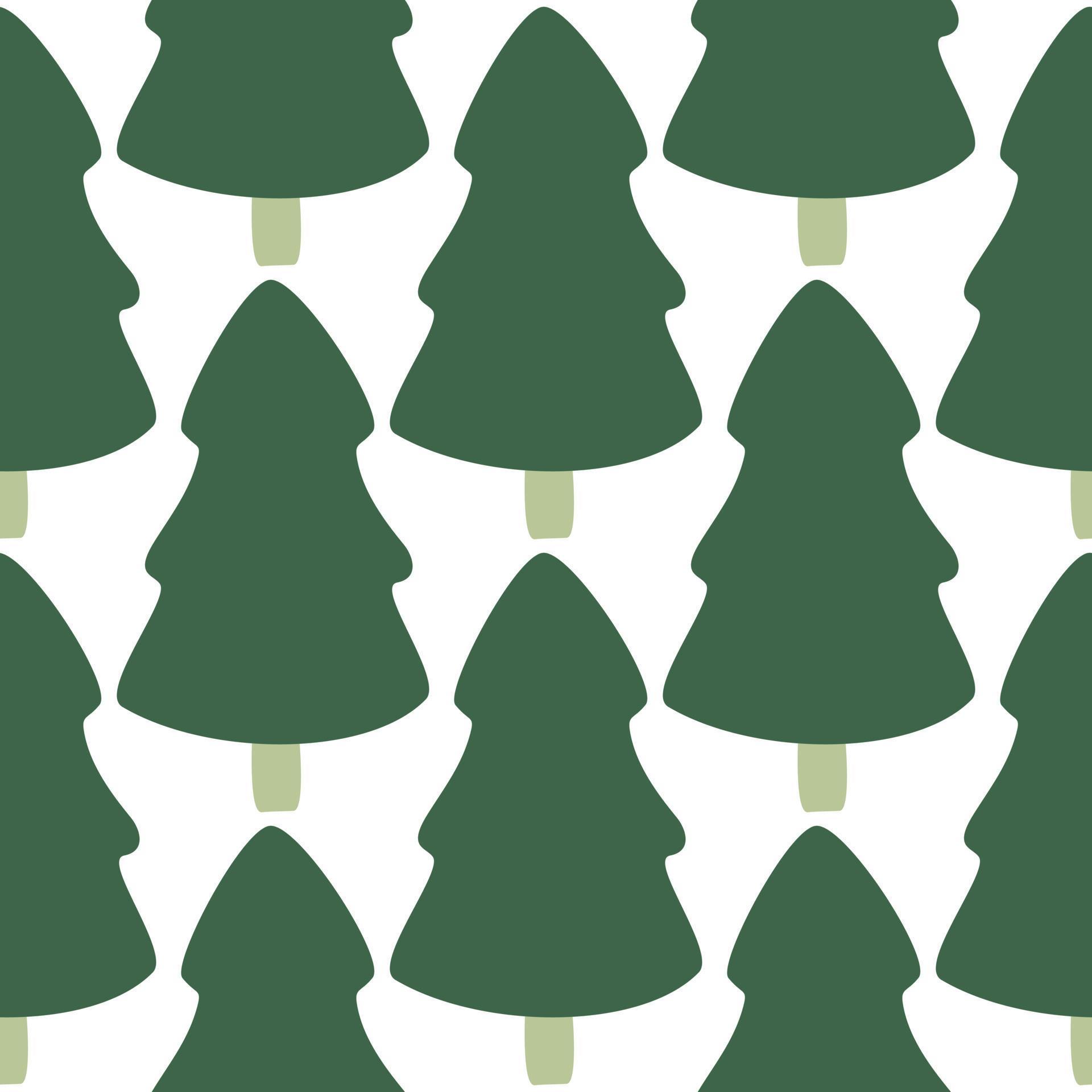 Pine trees seamless pattern on white background. 5672869 Vector Art at ...
