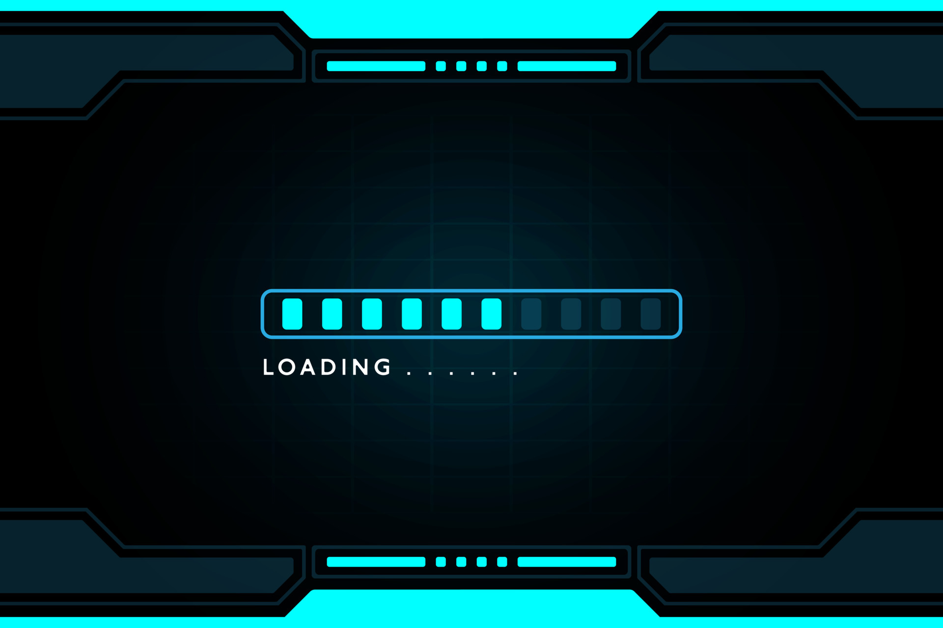 Game loading on monitor technology concept design. 5673971 Vector Art ...