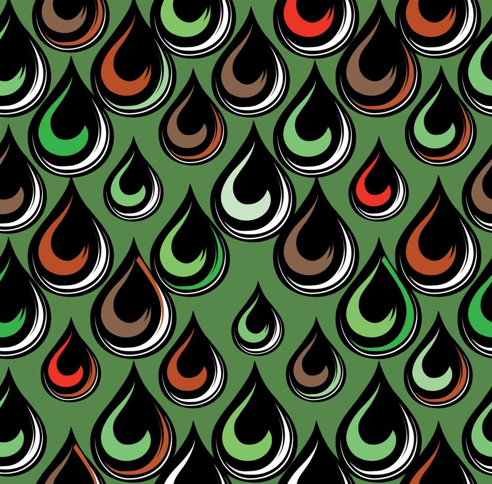 Water drop seamless pattern. Geometric abstract background with ... Water drop seamless pattern. Geometric abstract background with ...