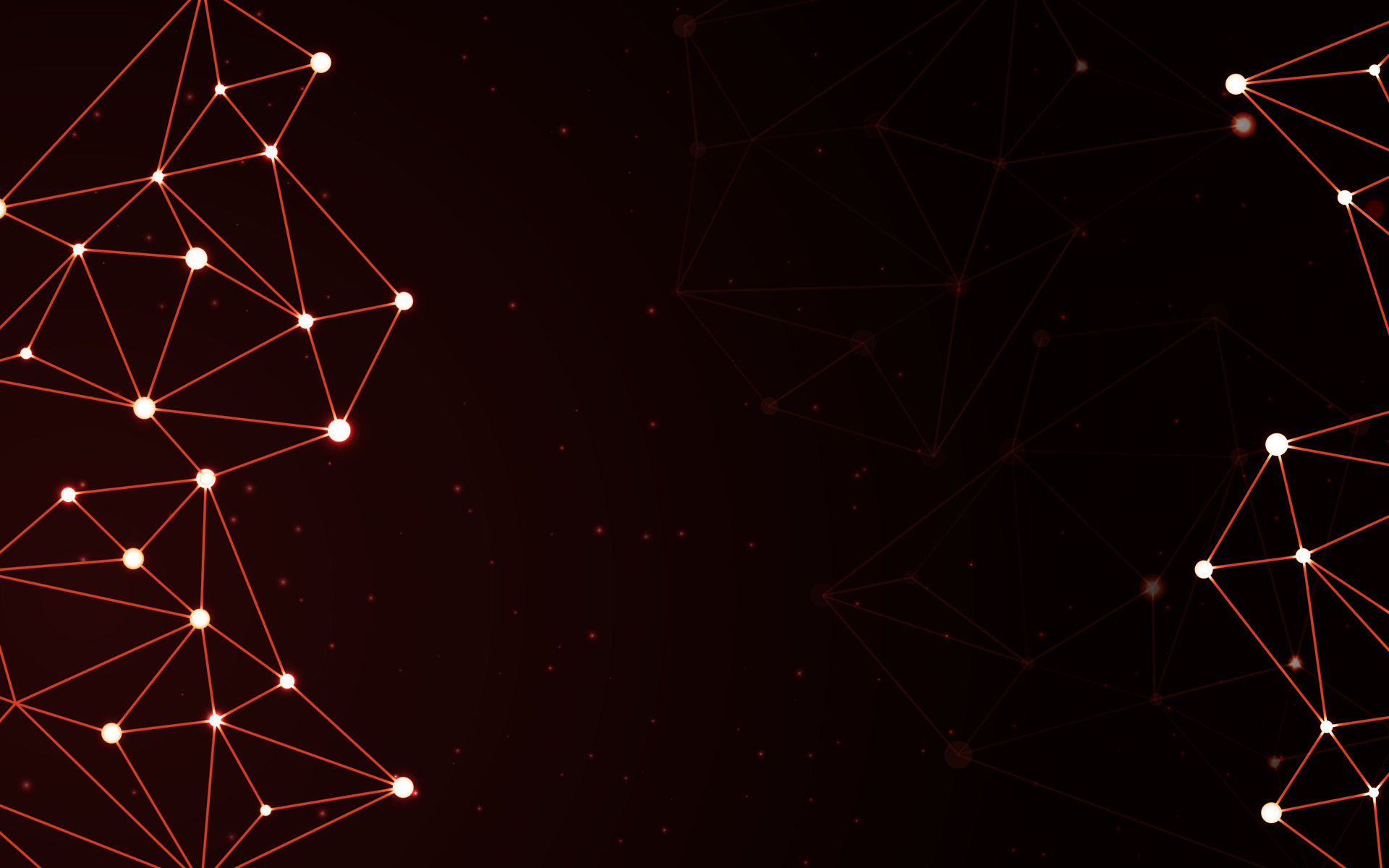 Modern molecular plexus line background in red color with light. Medical polygon data structure ...