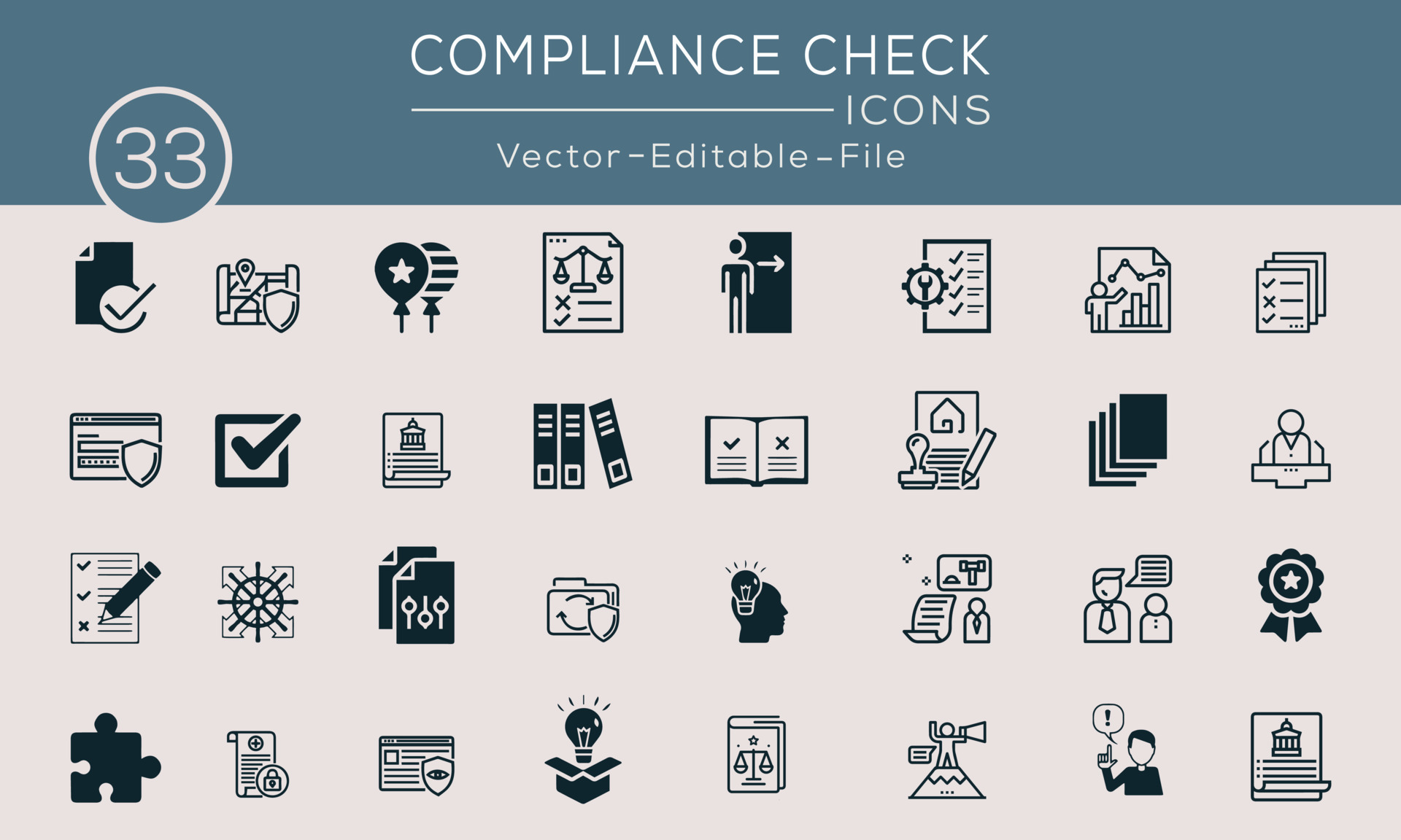 Regulation simple concept icons set. Contains such icons compliance ...