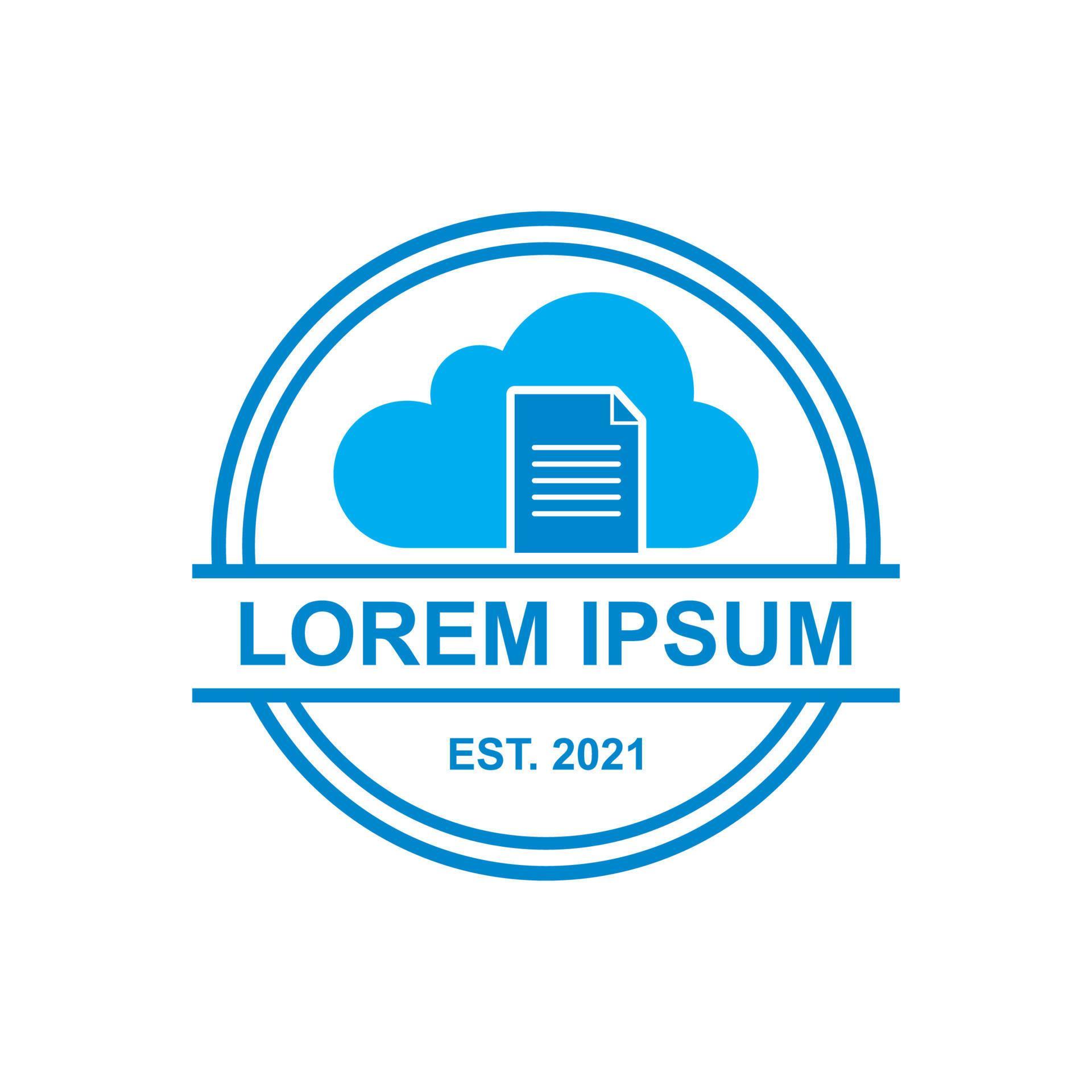 cloud database logo , technology logo 5696200 Vector Art at Vecteezy