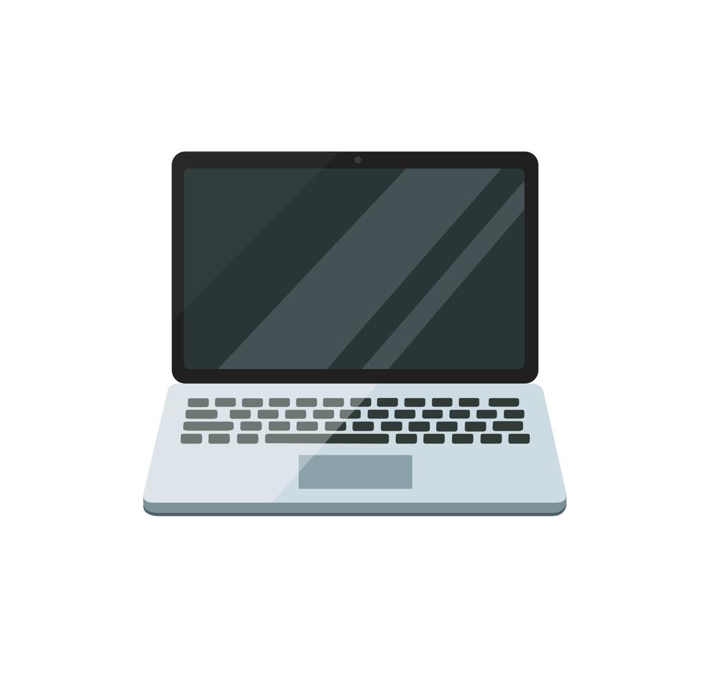 laptop computer flat vector icon illustration 5700322 Vector Art at ...