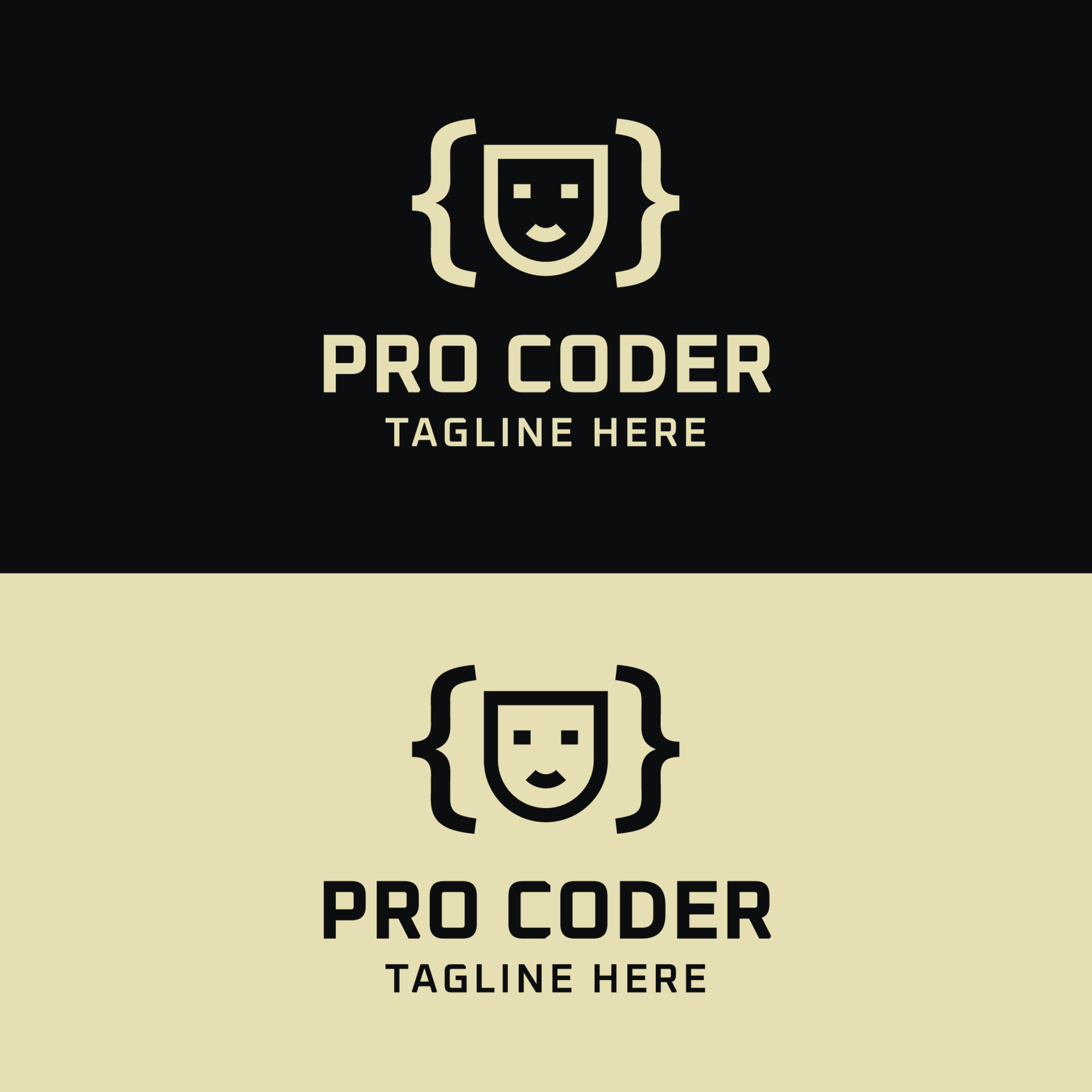 Pro Coder Logo 5700846 Vector Art at Vecteezy