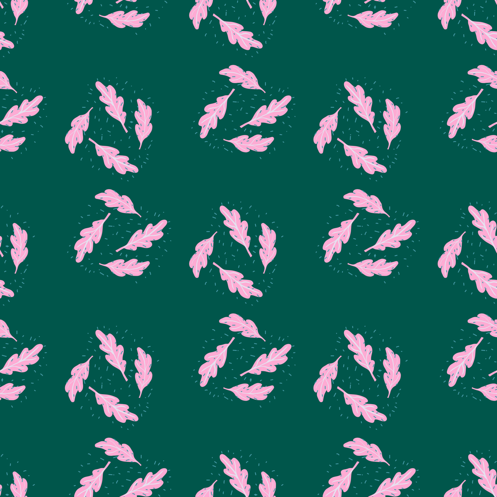 Oak Leaf Seamless Pattern Plant Background 5702886 Vector Art At Vecteezy