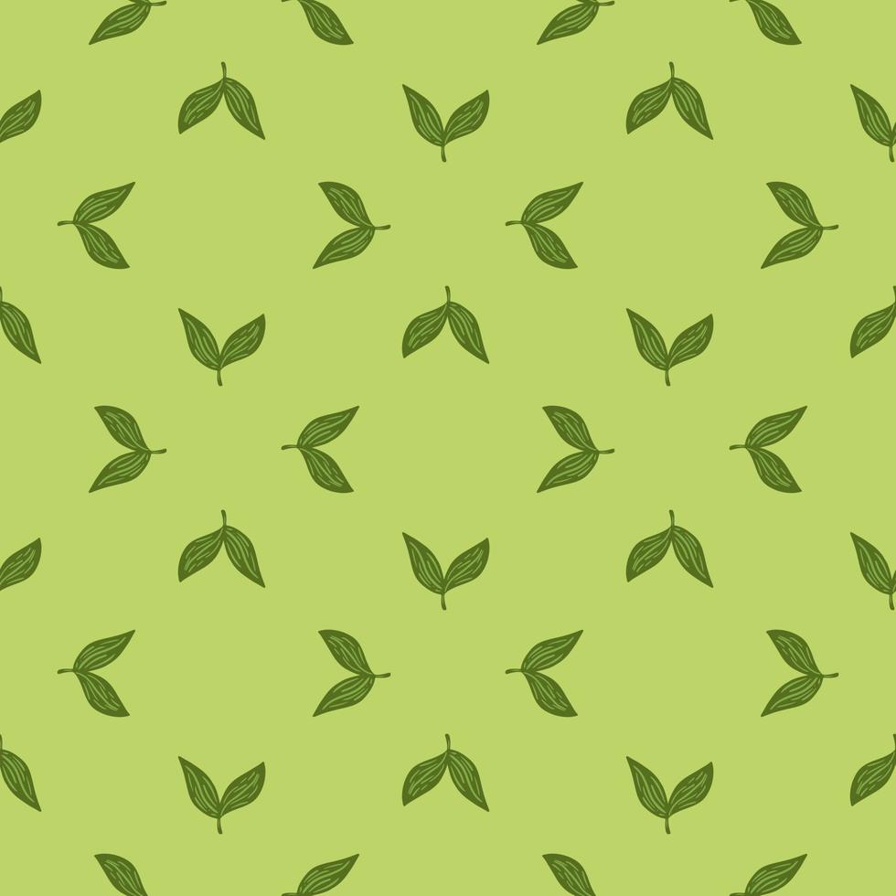 Geometric ornate style seamless pattern with simple leaf ornament ...