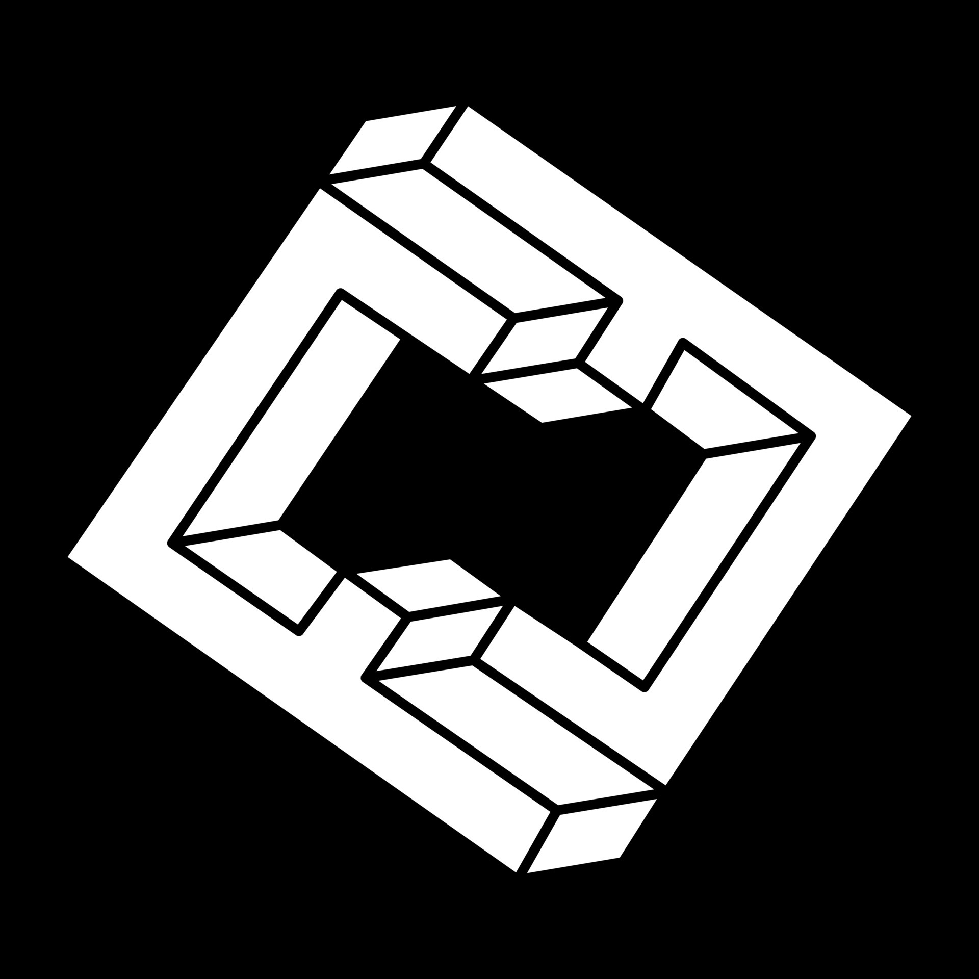 Optical Illusion Object Impossible Shape Web Design Element Line Design 5719727 Vector Art