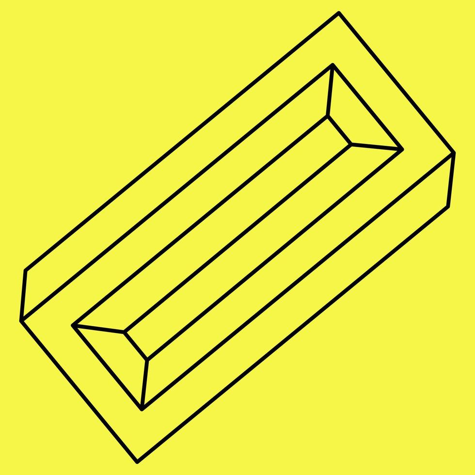 Impossible Objects Optical Illusion Shapes 3d Illustration Vector Unreal Geometric Figures