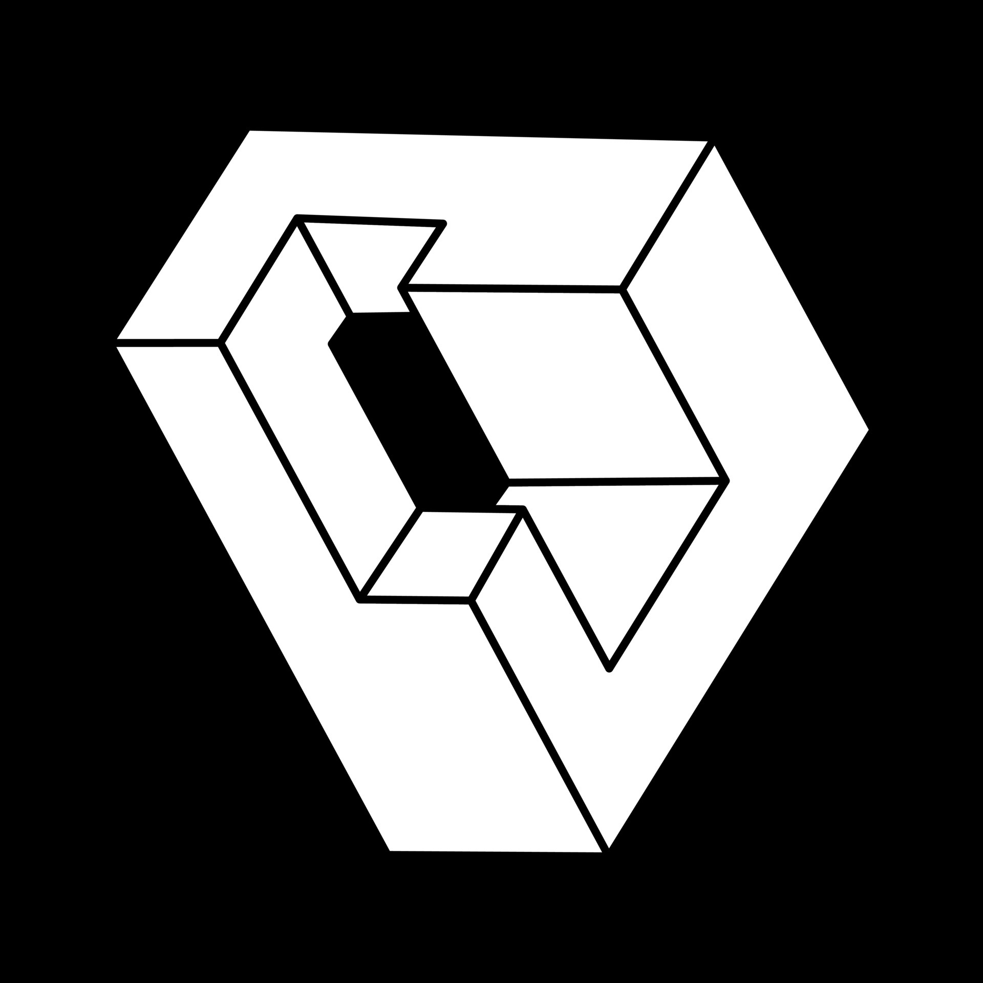 Optical Illusion Object Impossible Shapes Web Design Element Line Design 5719965 Vector Art