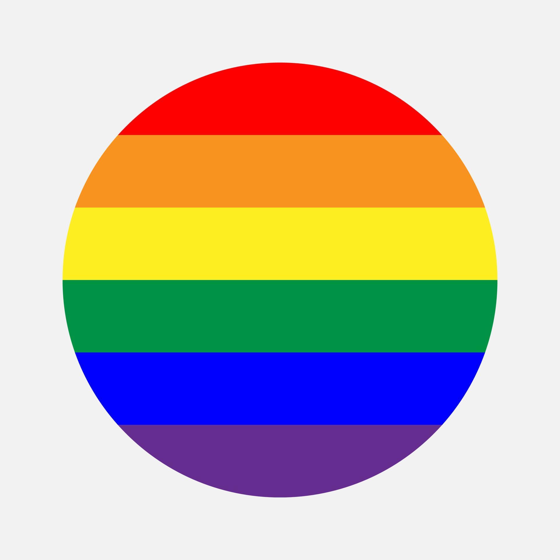 Lgbt Flag Circle Vector Icon 5720207 Vector Art At Vecteezy