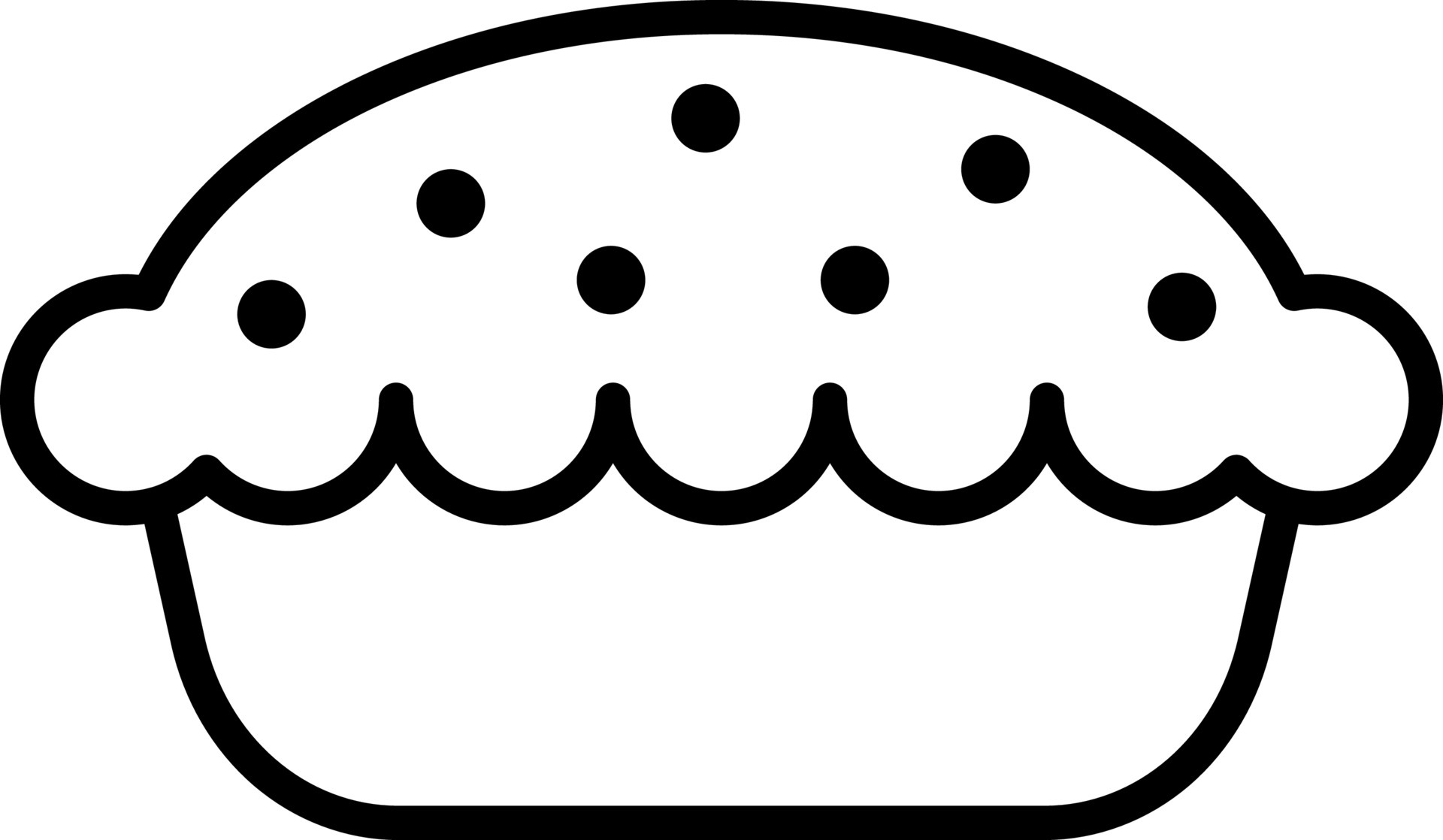 Apple Pie Outline Icon Food Vector 5723490 Vector Art at Vecteezy