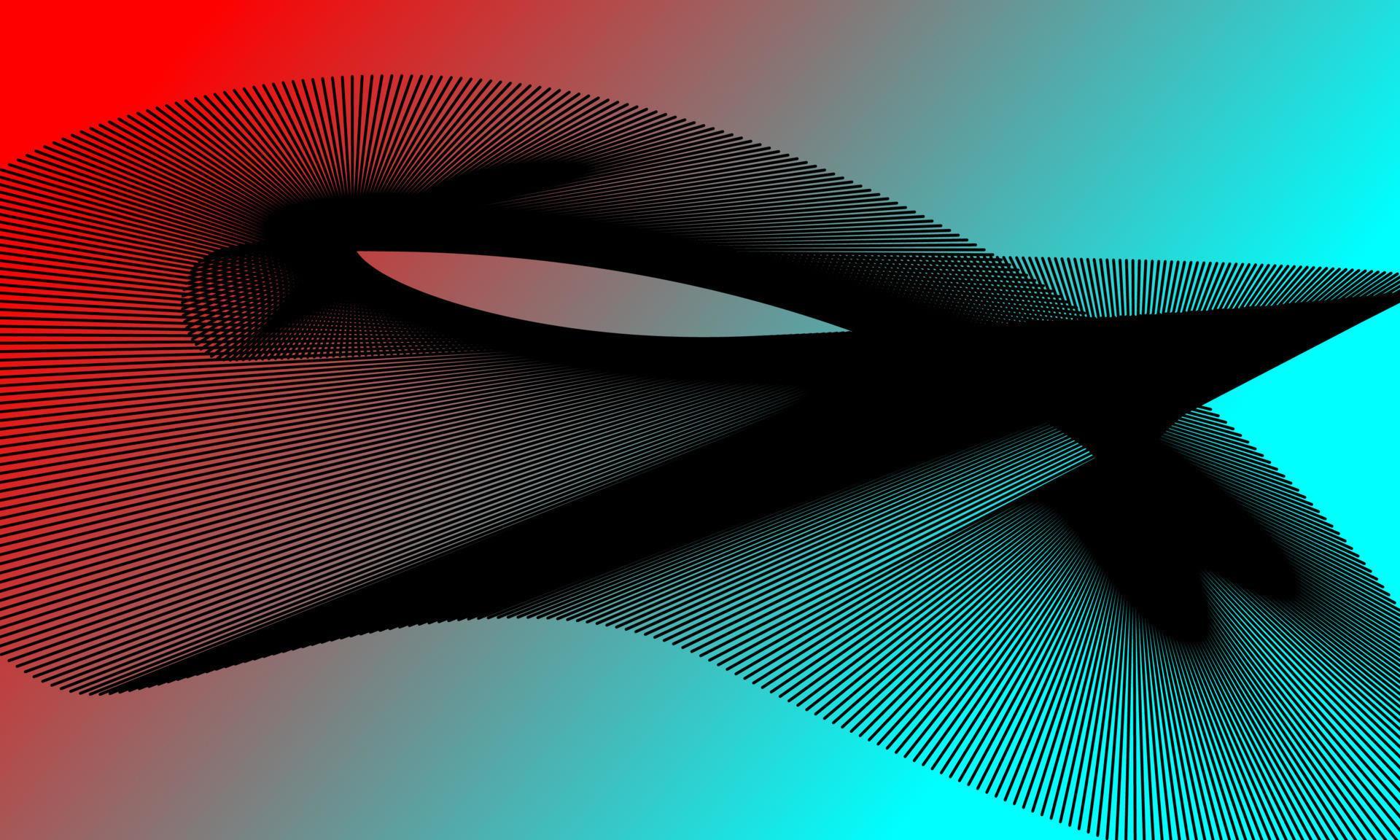 Illustration of graphic Geometric abstract dynamic background. wave ...