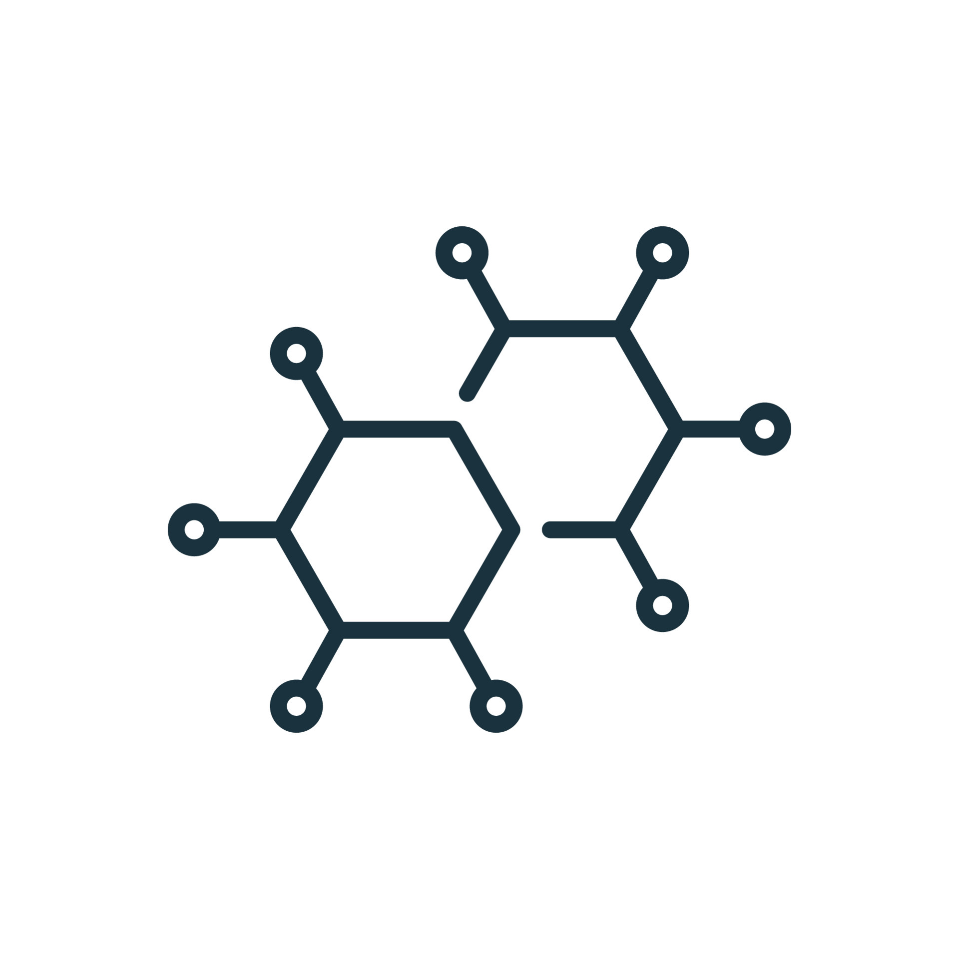 Structure Network Molecular Line Icon Atom Connect Structure Linear