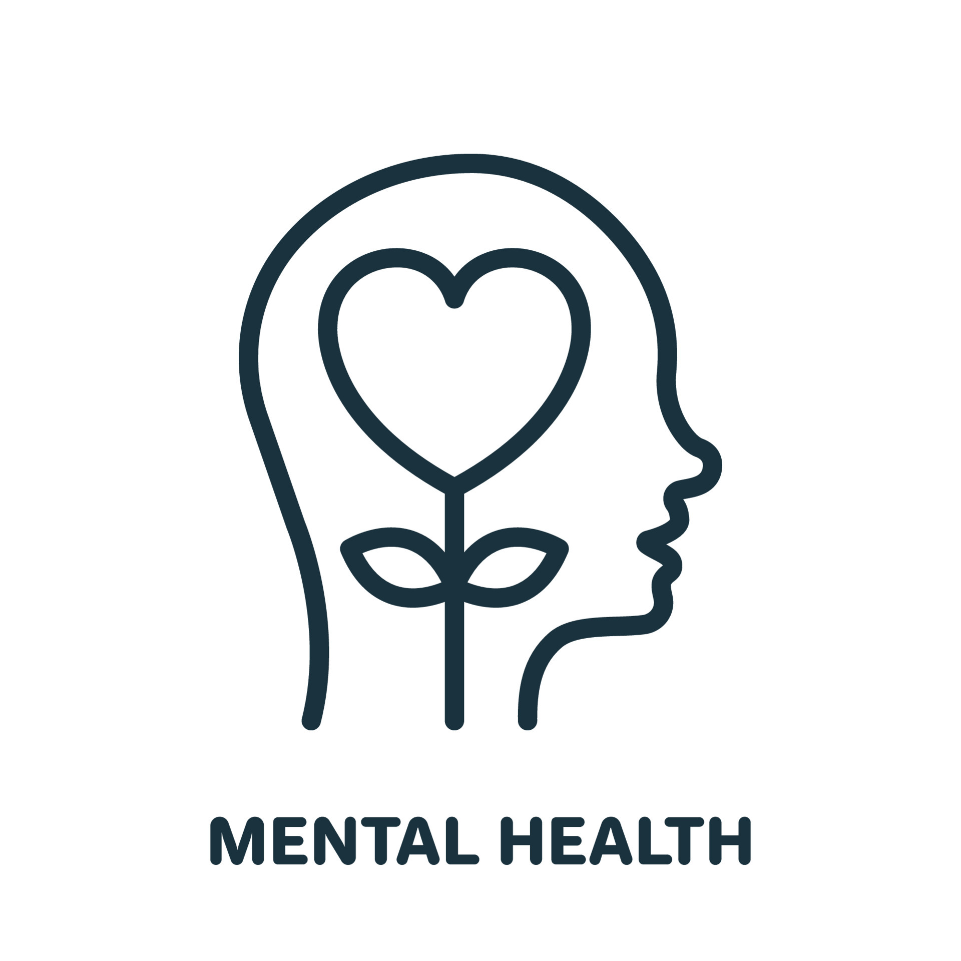 Mental Health Line Icon. Positive Mind Wellbeing Concept Linear ... Mental Health Line Icon. Positive Mind Wellbeing Concept Linear ...