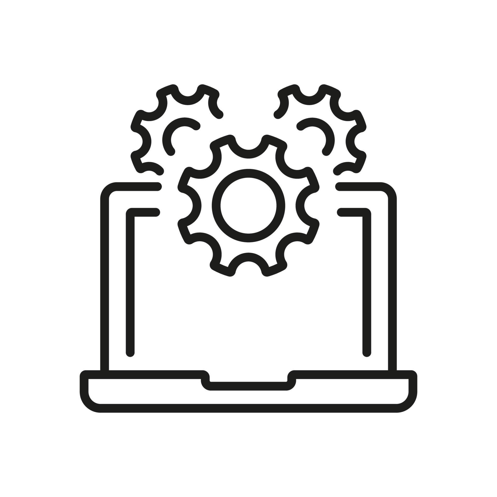 Service of Software Line Icon. Computer System Update Linear Pictogram ...