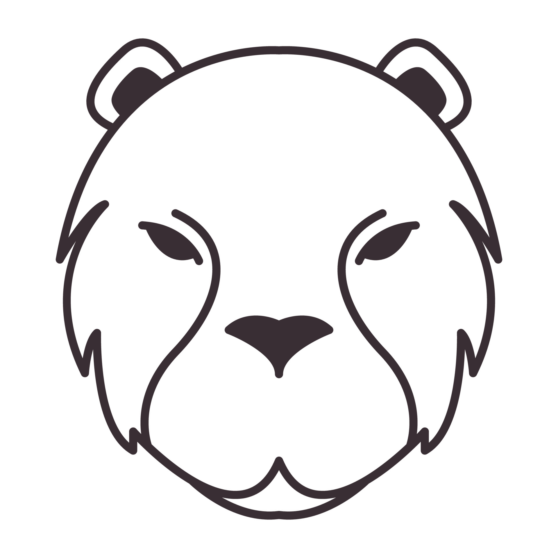 Head Otters Lines Vintage Logo Symbol Vector Icon Illustration Graphic Head Otters Lines Vintage Logo Symbol Vector Icon Illustration Graphic