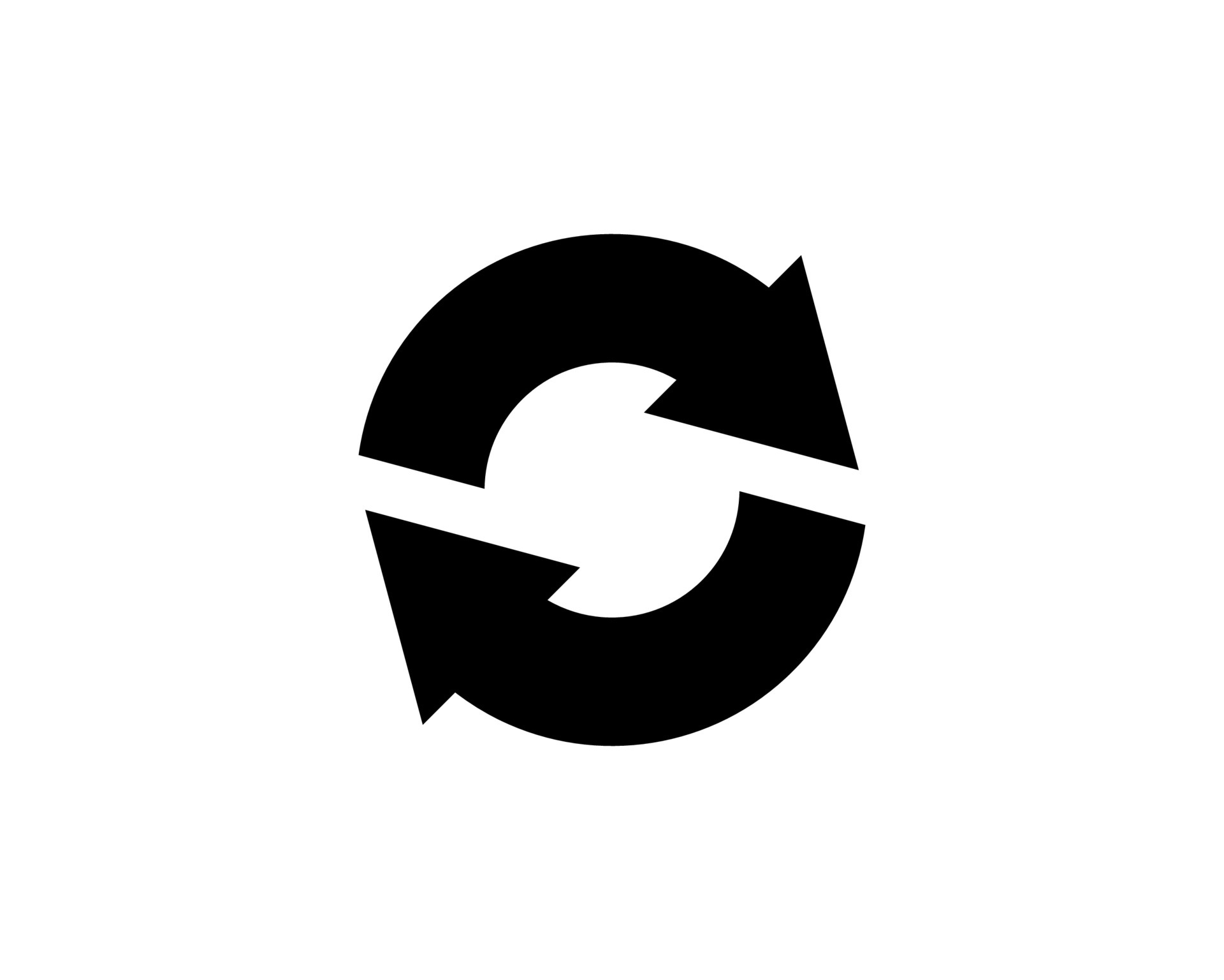 Refresh Reload Isolated Flat Web Mobile Icon Vector Sign Symbol Button Element Silhouette