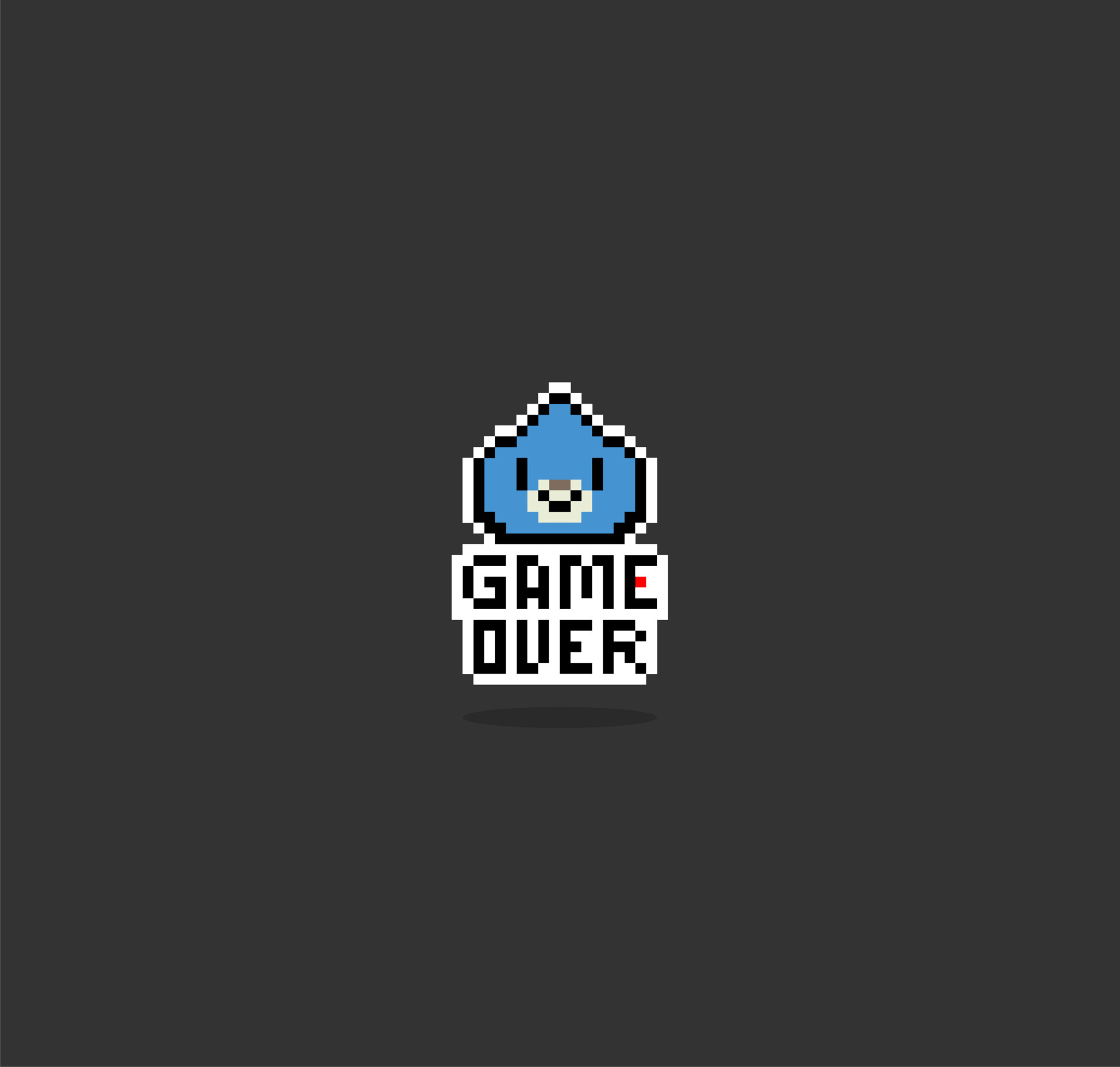 8-bit pixel text, game over. Background icon for game assets in vector ... 8-bit pixel text, game over. Background icon for game assets in vector ...
