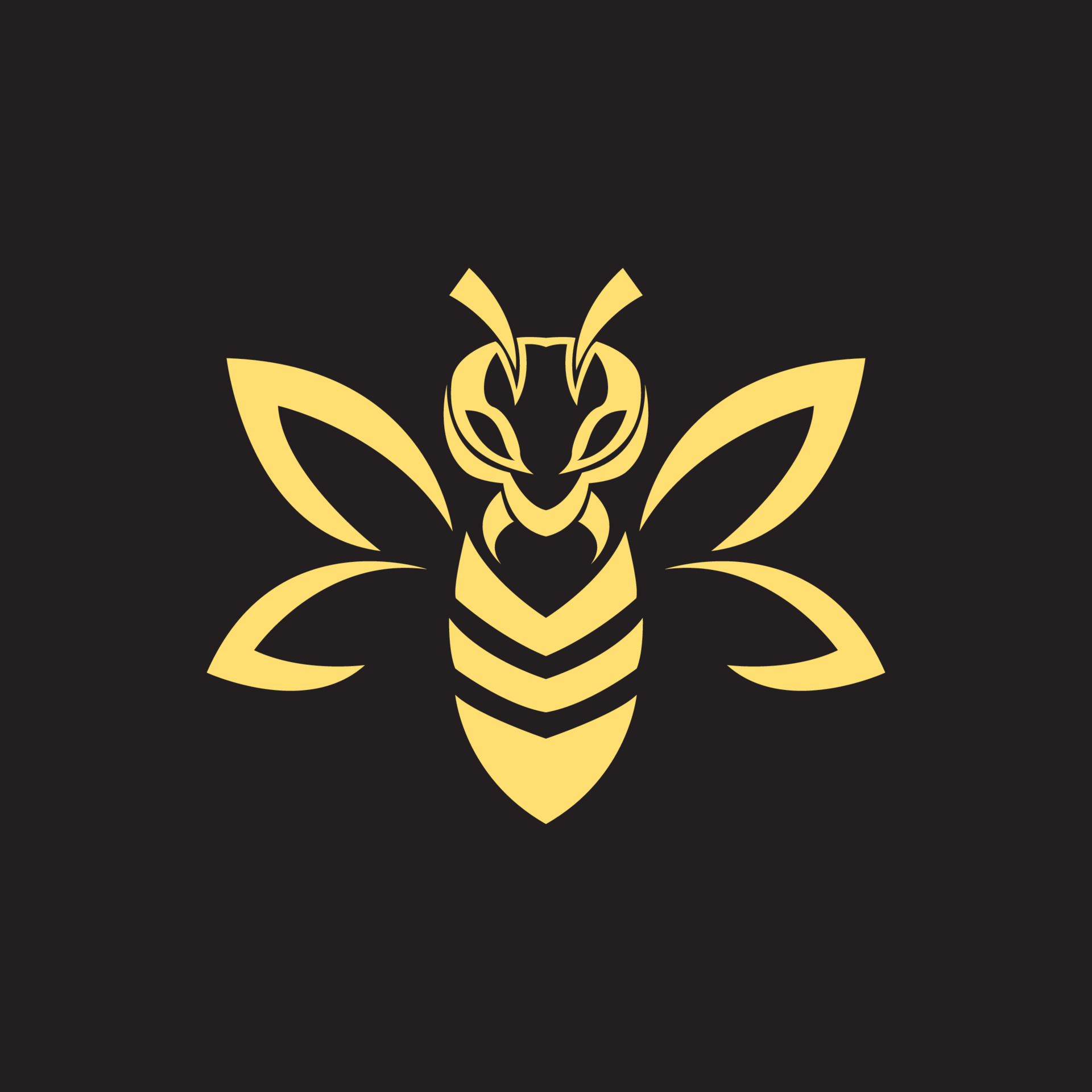 modern shape honey bee logo design, vector graphic symbol icon illustration creative idea ...