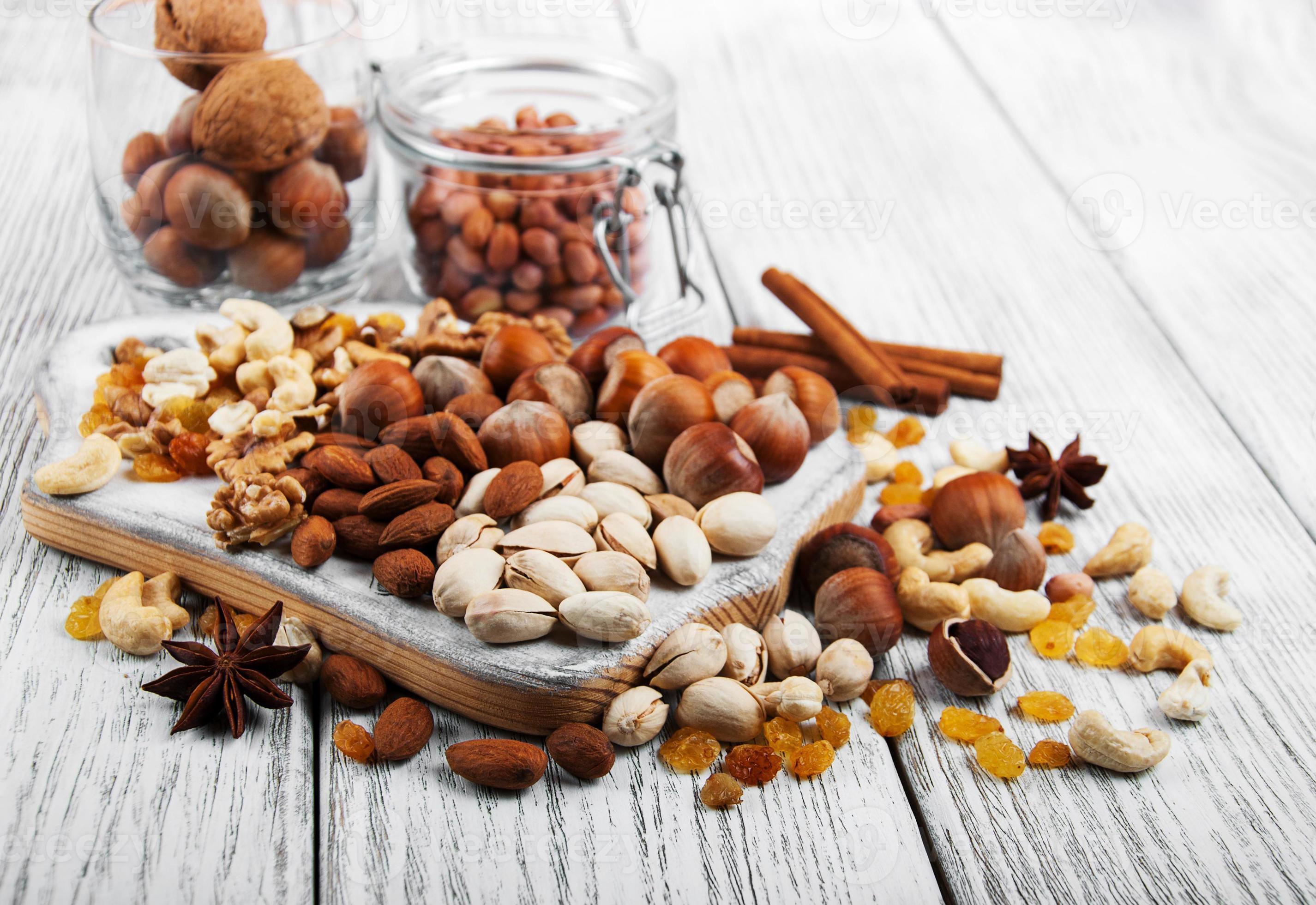 different types of nuts 5743600 Stock Photo at Vecteezy
