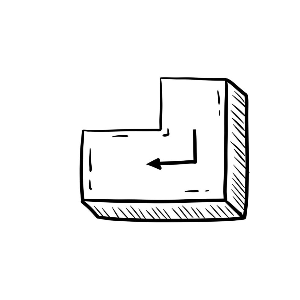 Enter button. Part of keyboard. 5749874 Vector Art at Vecteezy