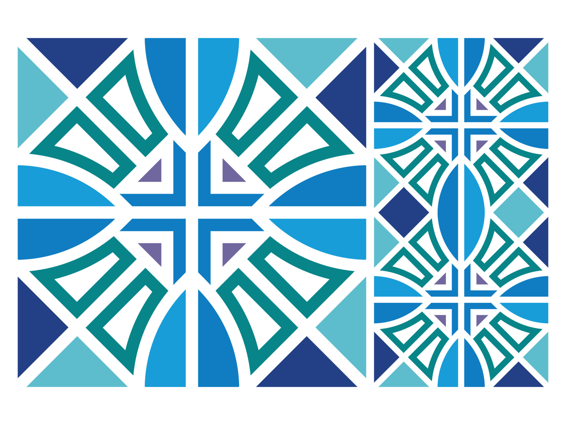 Pattern Seamless Colorful Geometric Design Tile Free 5756788 Vector Art ...