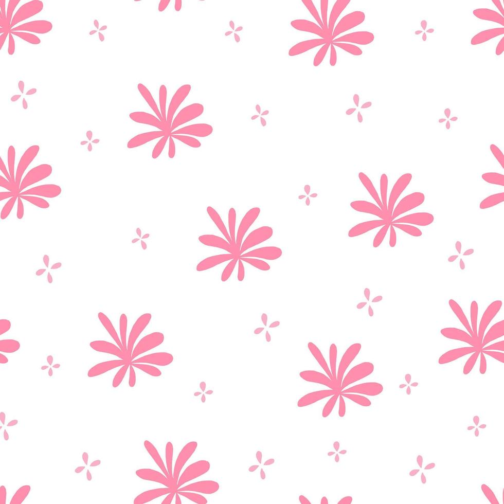 Seamless pattern with pink flowers blossom 5766344 Vector Art at Vecteezy