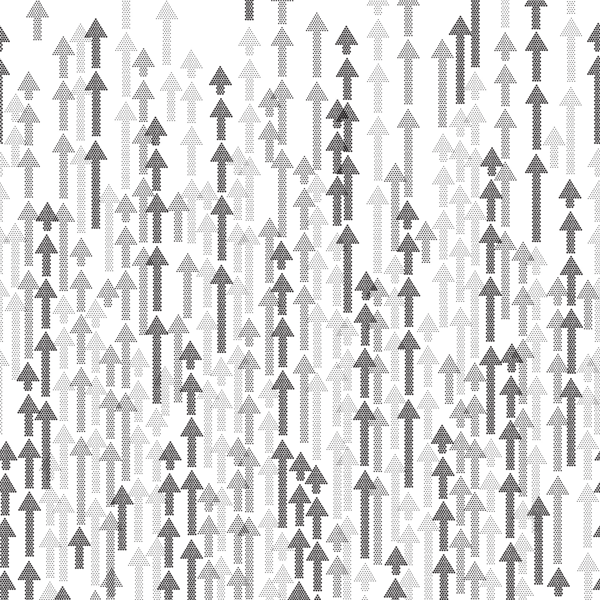 Abstract White Seamless Pattern With Dotted Arrows Arrow Up Ornamental