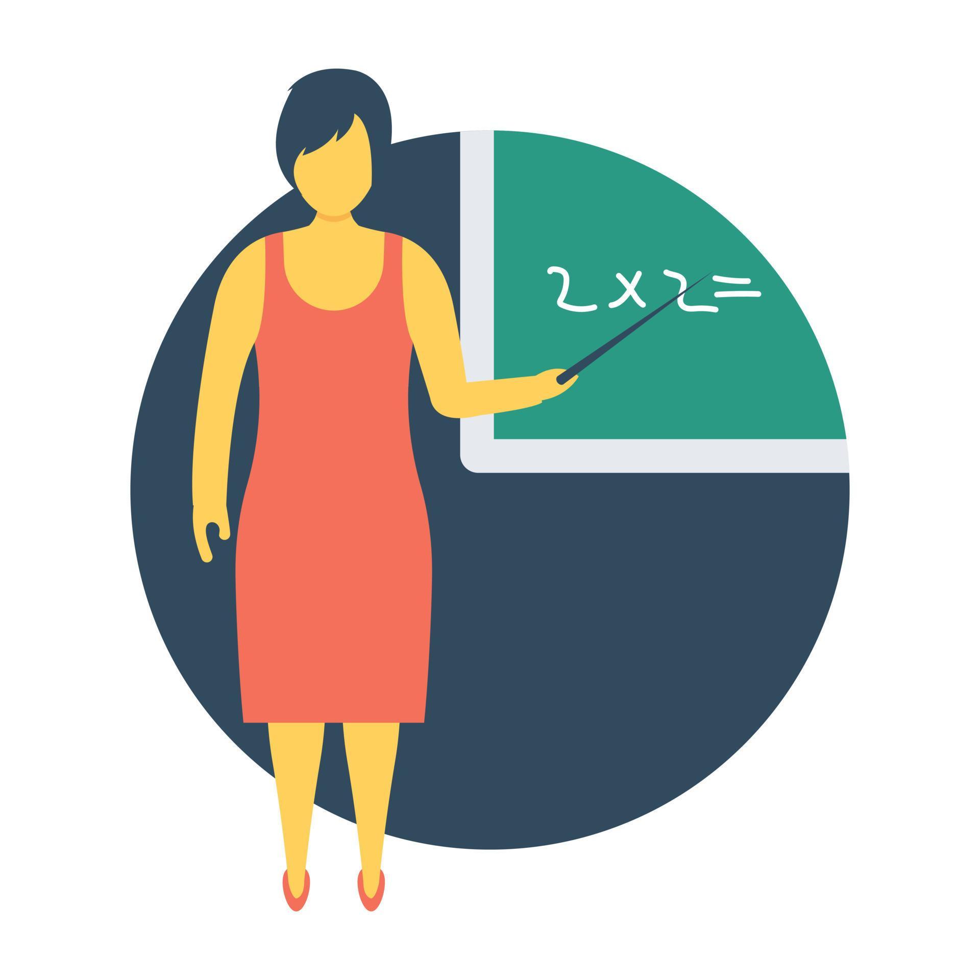 Trendy Teacher Concepts 5851973 Vector Art at Vecteezy