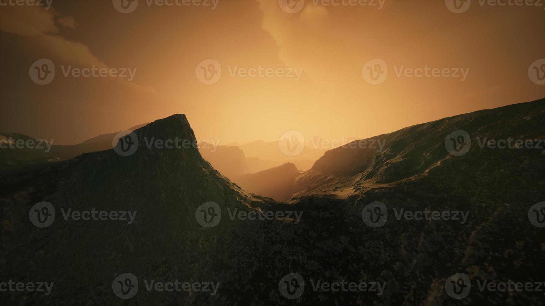 High mountain peaks covered with dramatic heavy fog 5853254 Stock Photo ...