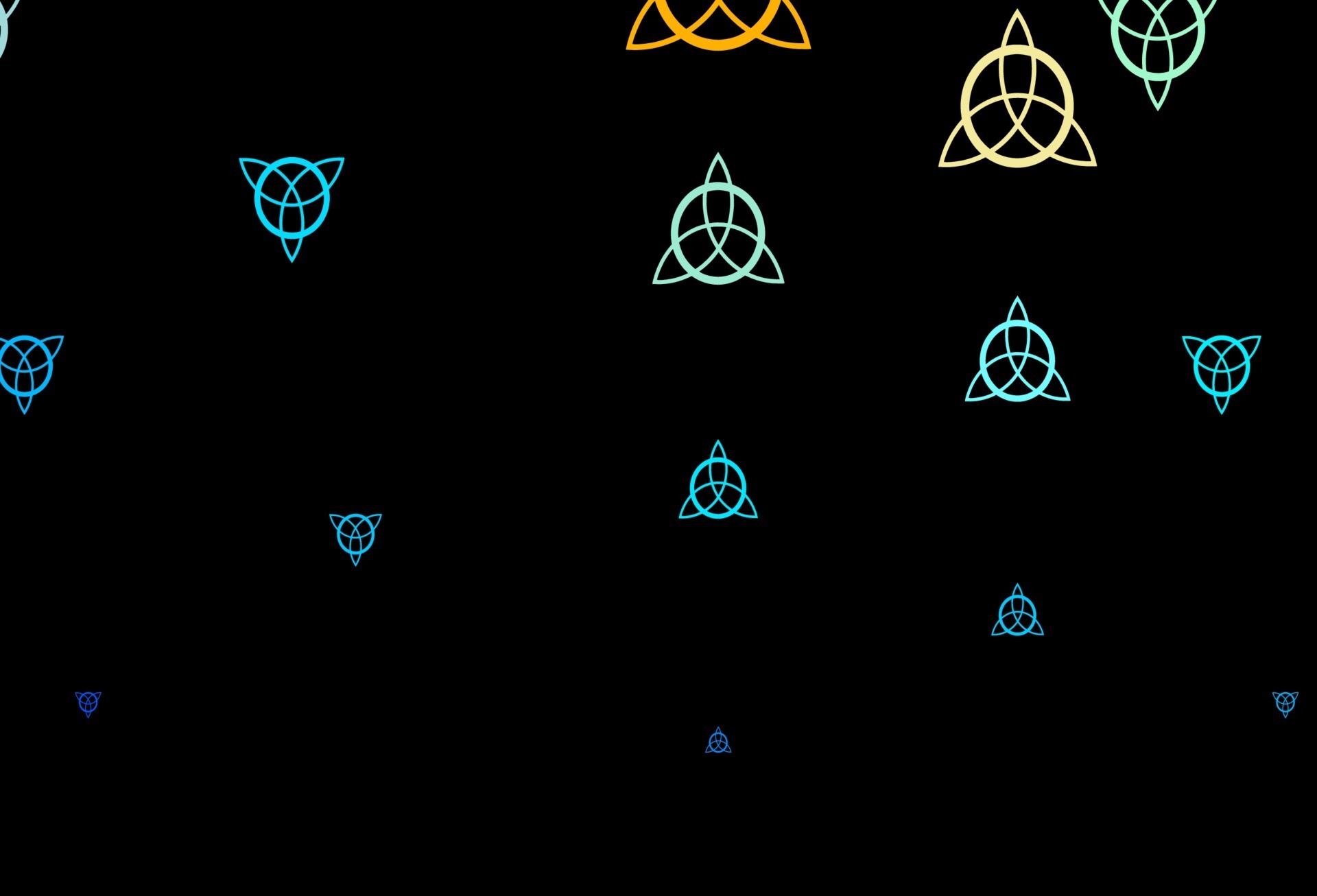 Dark Blue, Red vector pattern with magic elements. 5855145 Vector Art ...