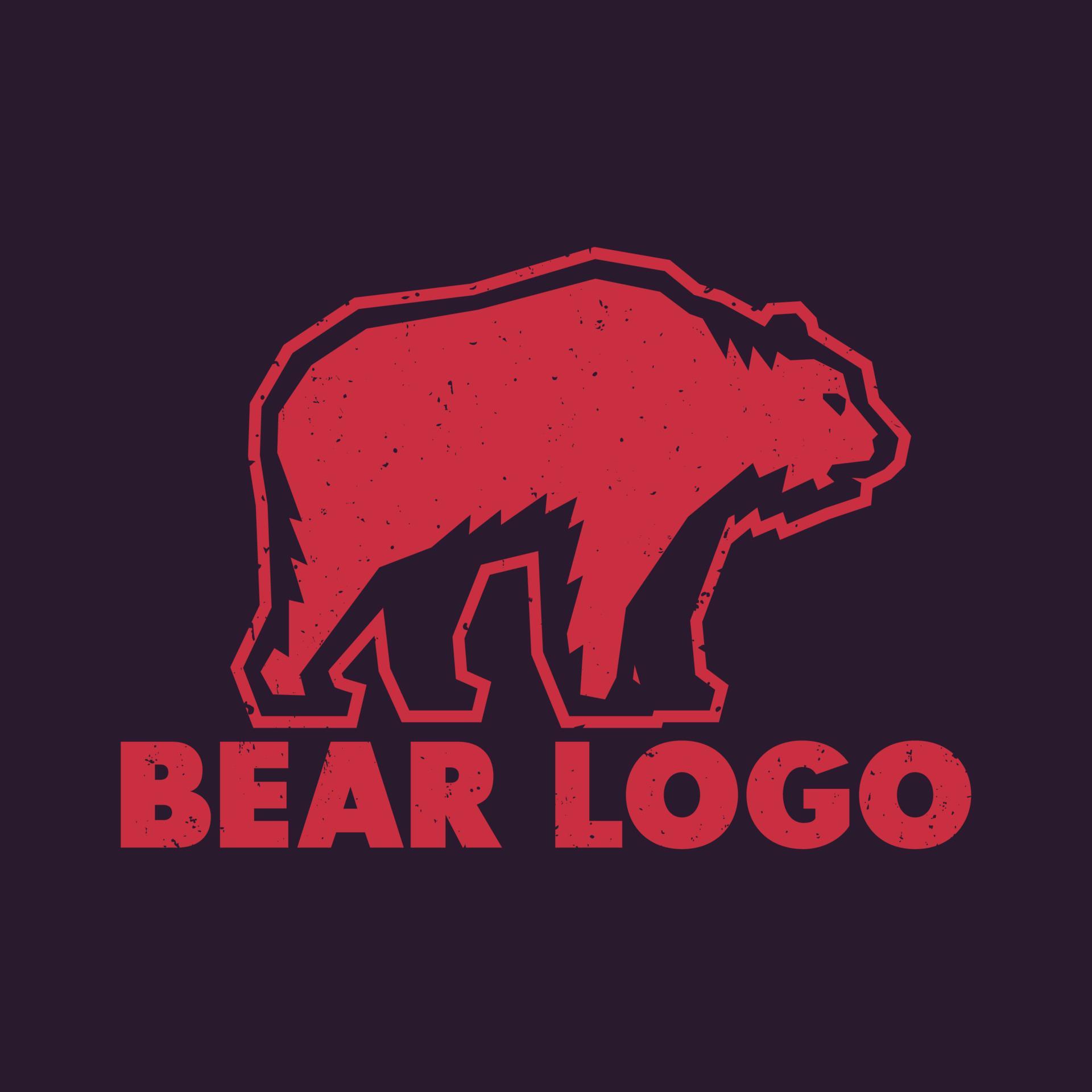 Bear vector logo element 5862948 Vector Art at Vecteezy