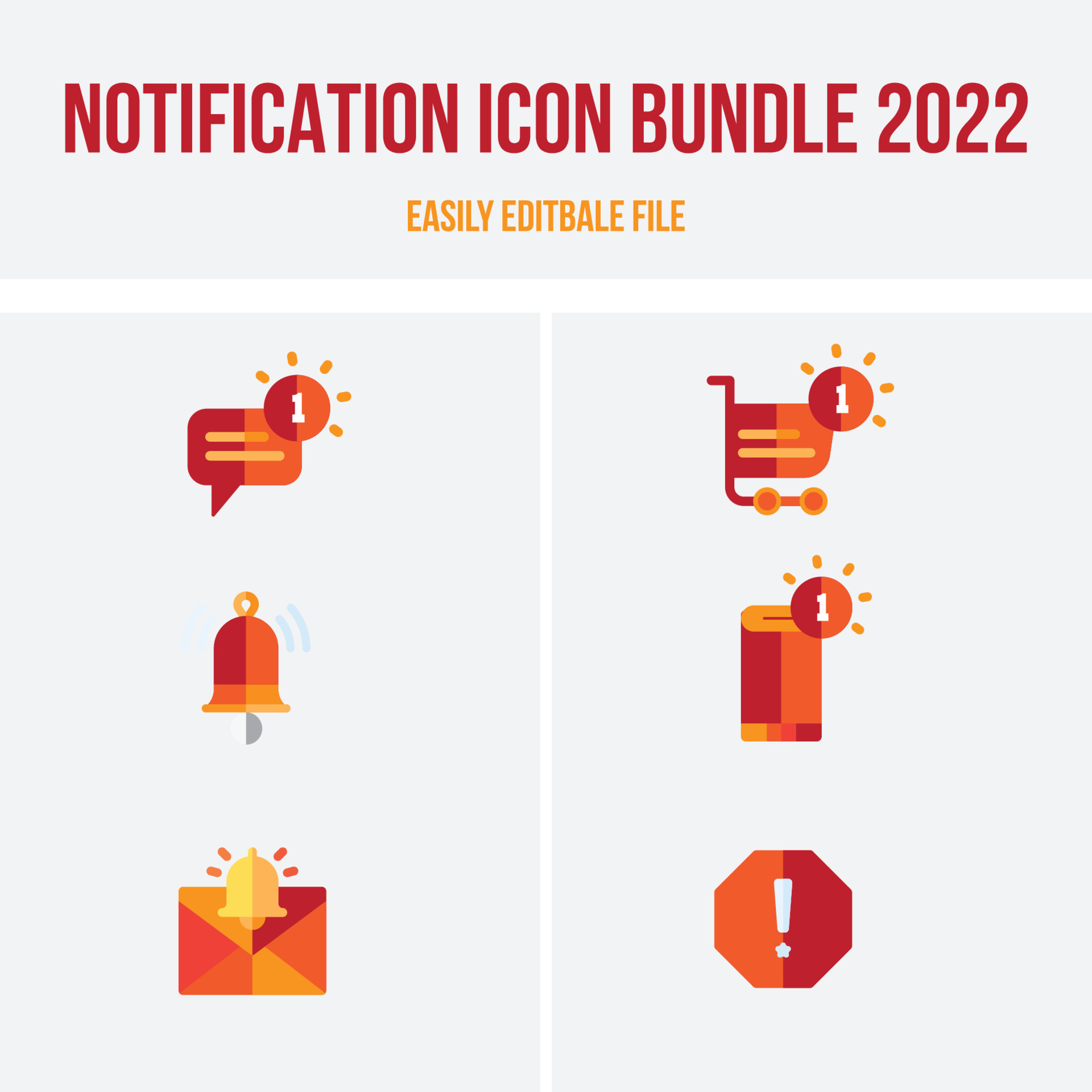 notification web icon bundle 5881375 Vector Art at Vecteezy