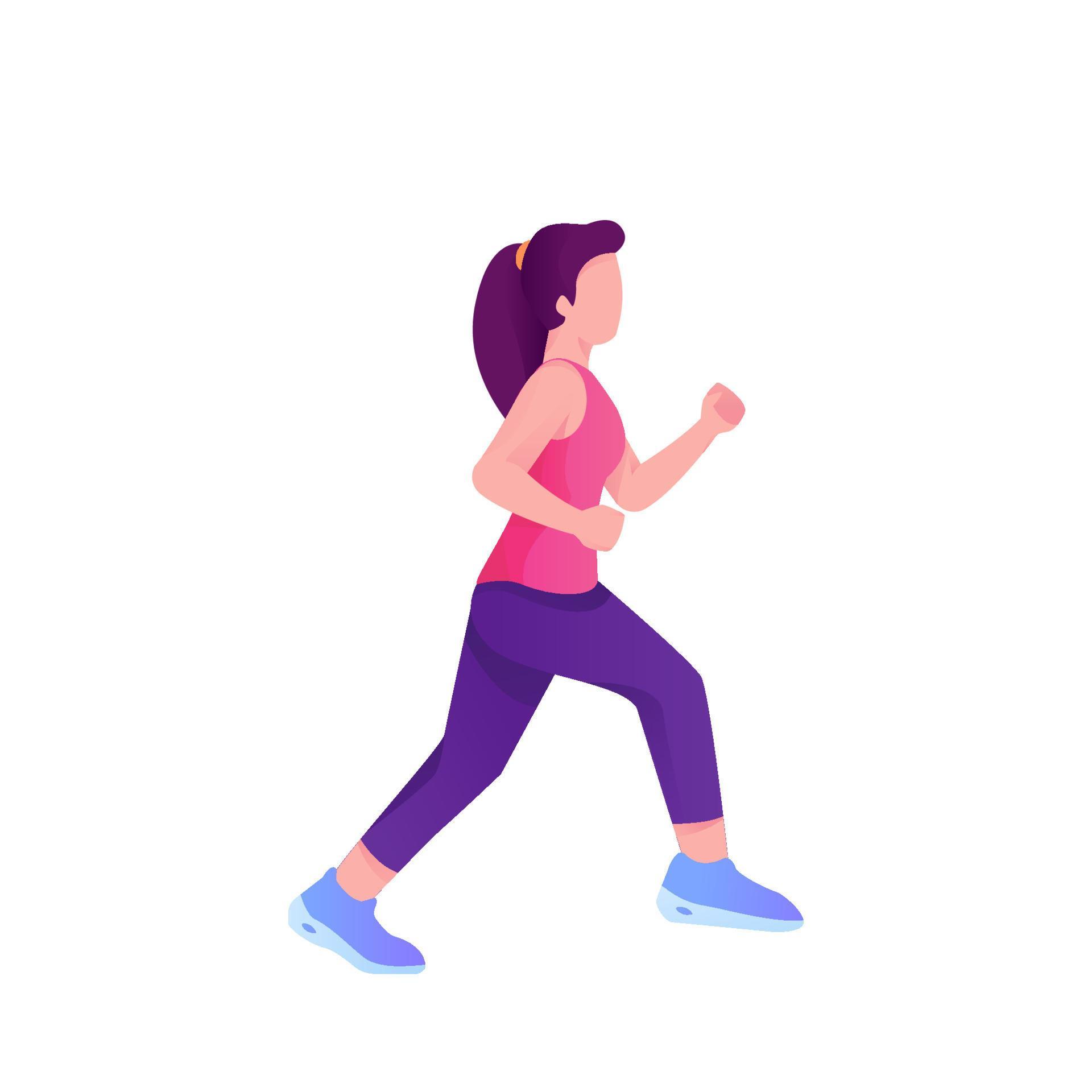 Women's Running Illustration 5887637 Vector Art at Vecteezy