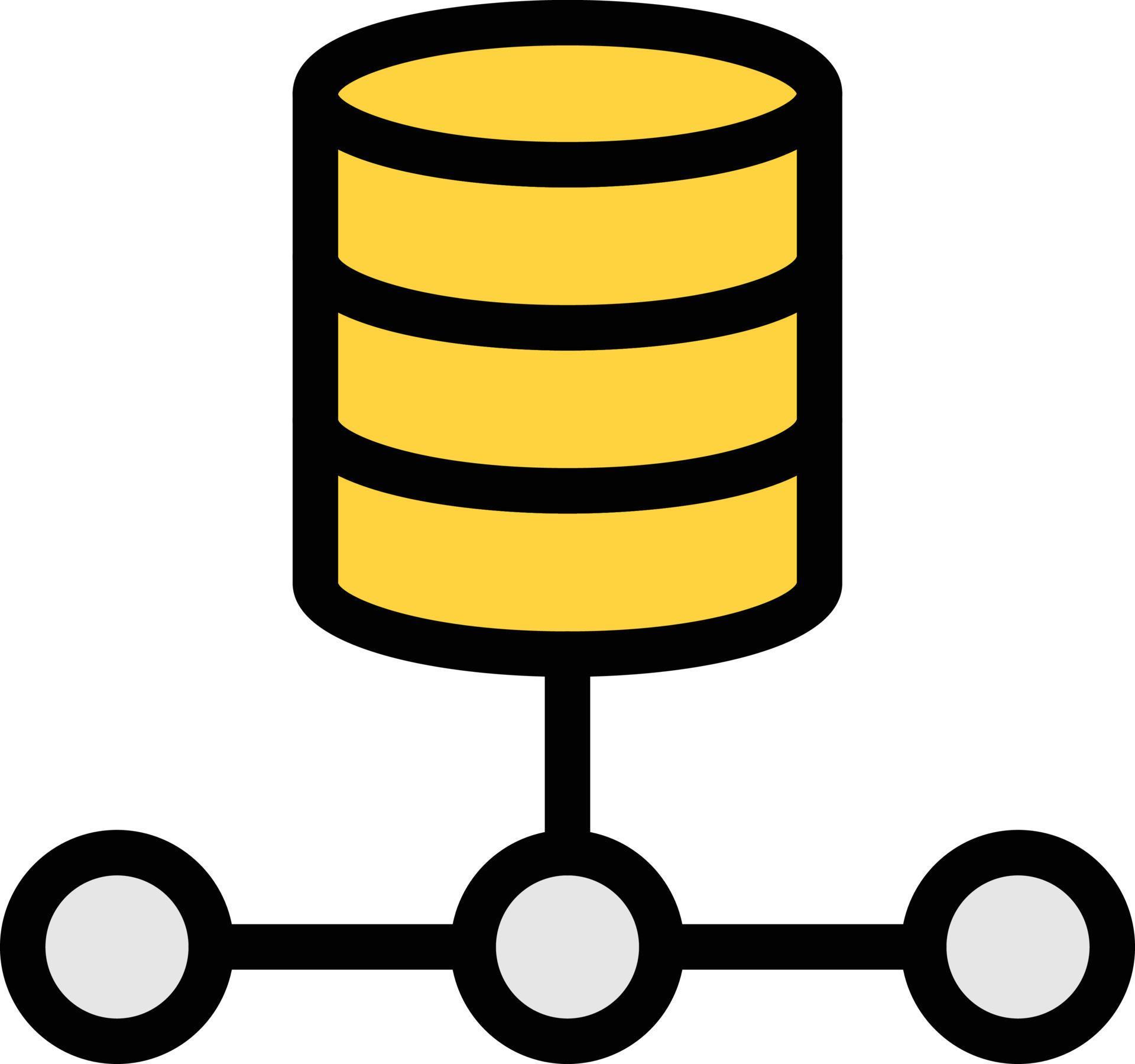 database Vector illustration on a background. Premium quality symbols ...